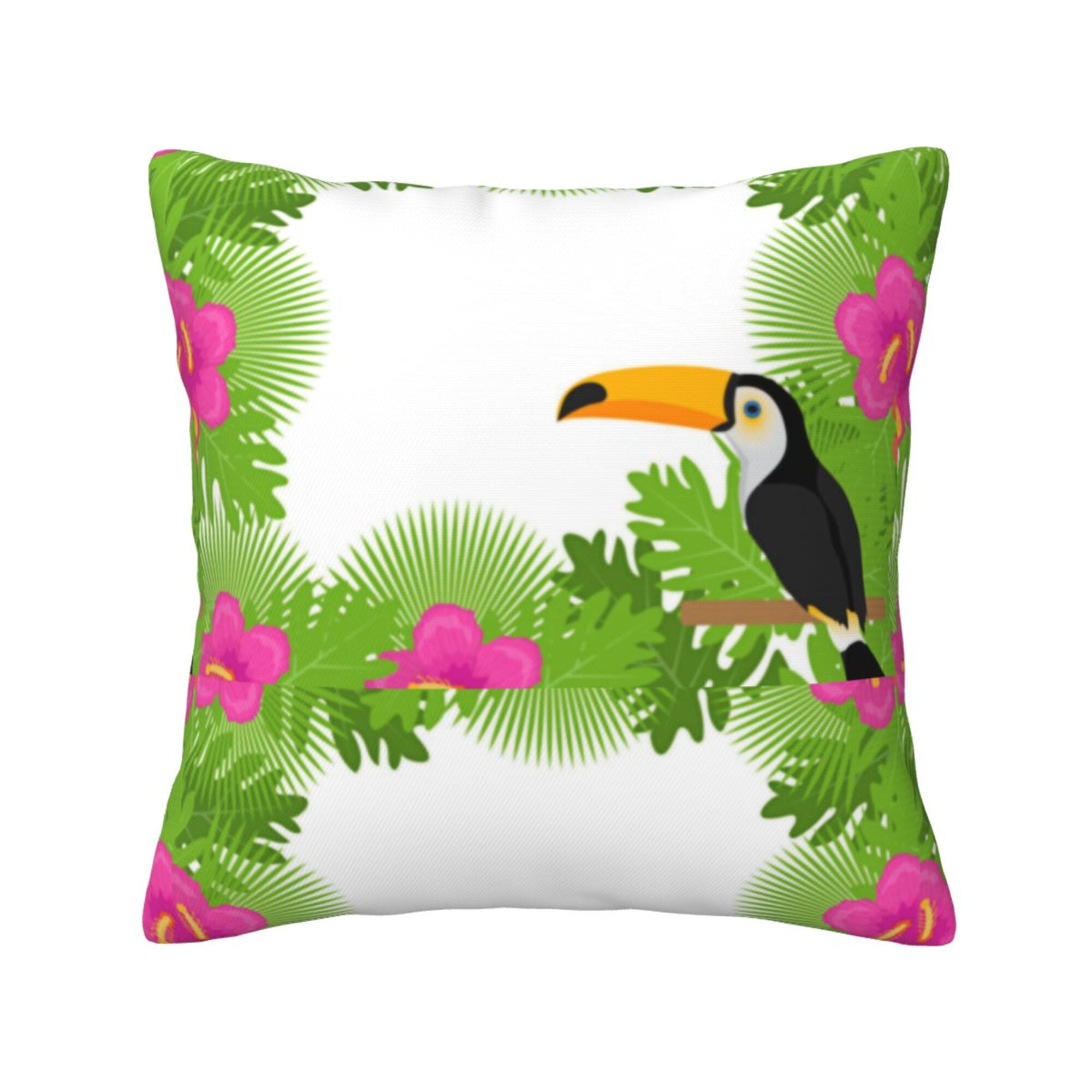 Home Throw Pillow Covers Two Sides Printed landscape of flowers plants ...