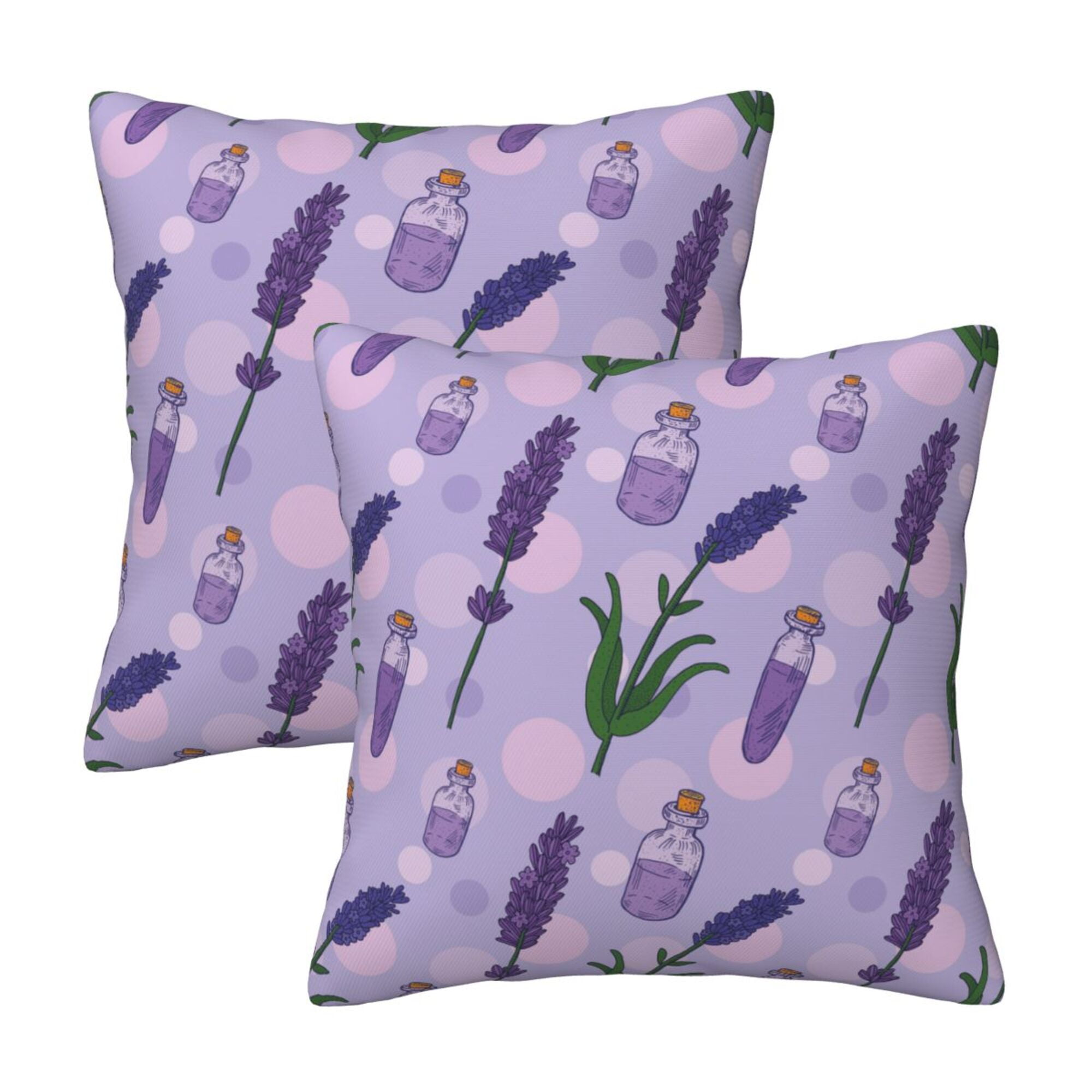 Home Throw Pillow Covers Two Sides Printed lavender patt pattern Decor ...