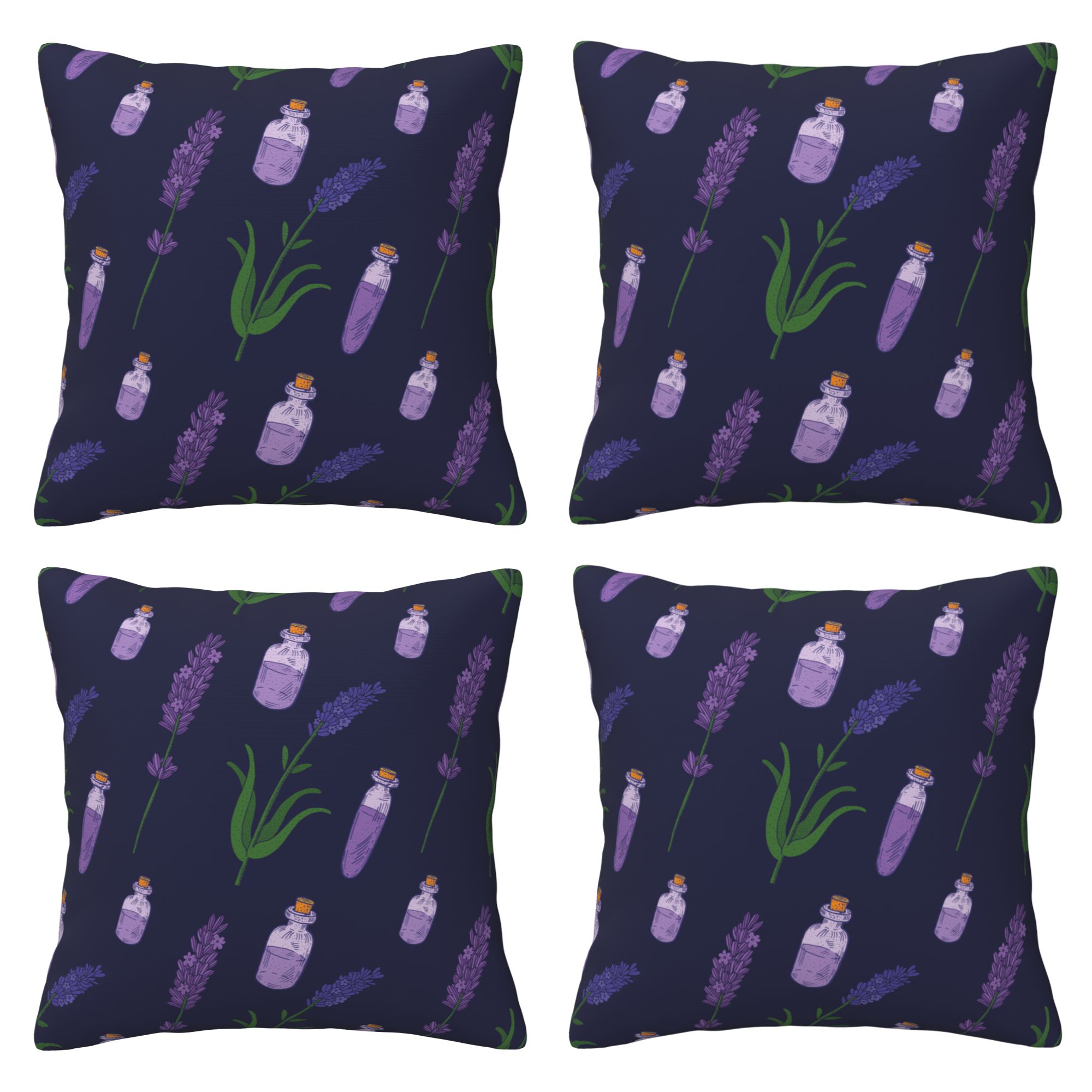 Home Throw Pillow Covers Two Sides Printed lavender patt pattern Decor ...