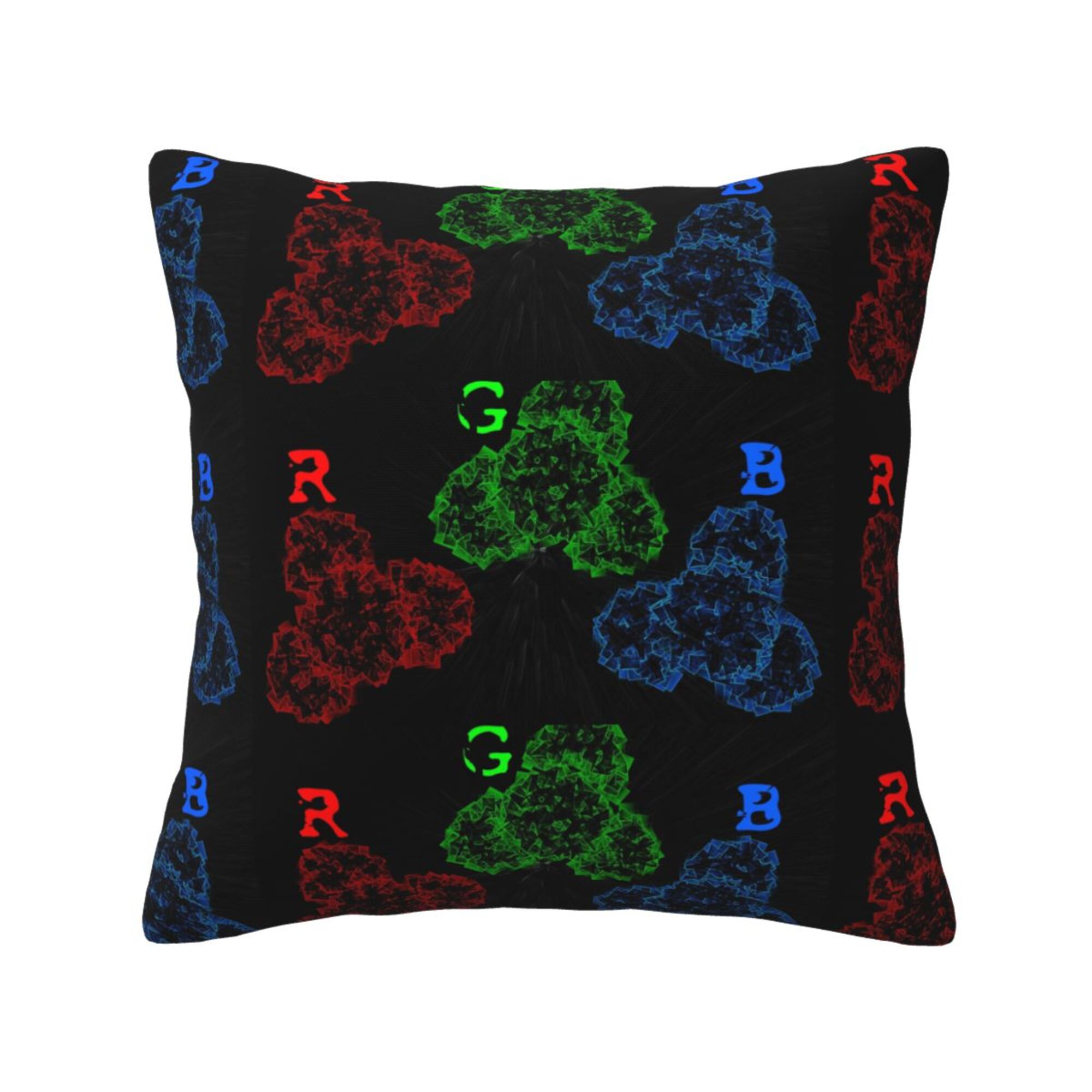 Home Throw Pillow Covers Two Sides Printed rgb- Decor Sofa Living Room ...