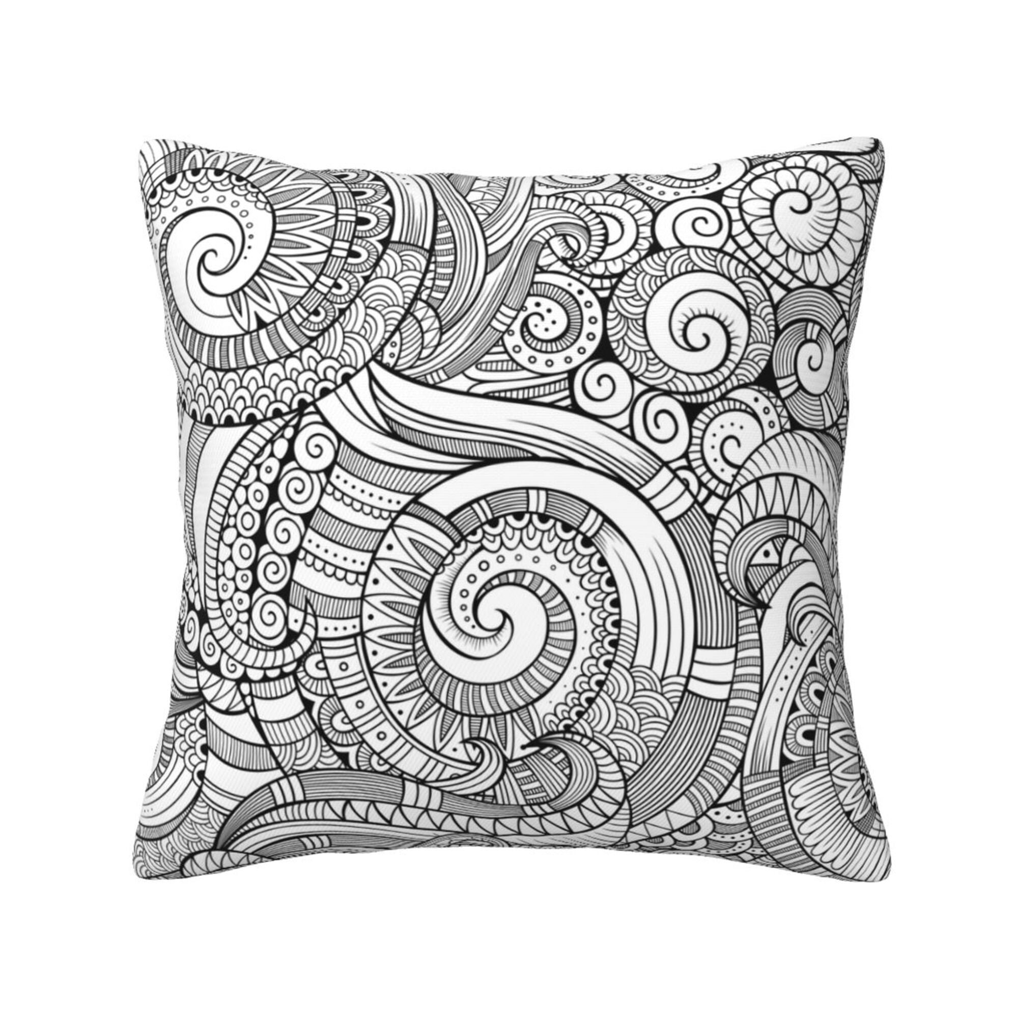 Home Throw Pillow Covers Two Sides Printed spirals pat seamless Decor ...