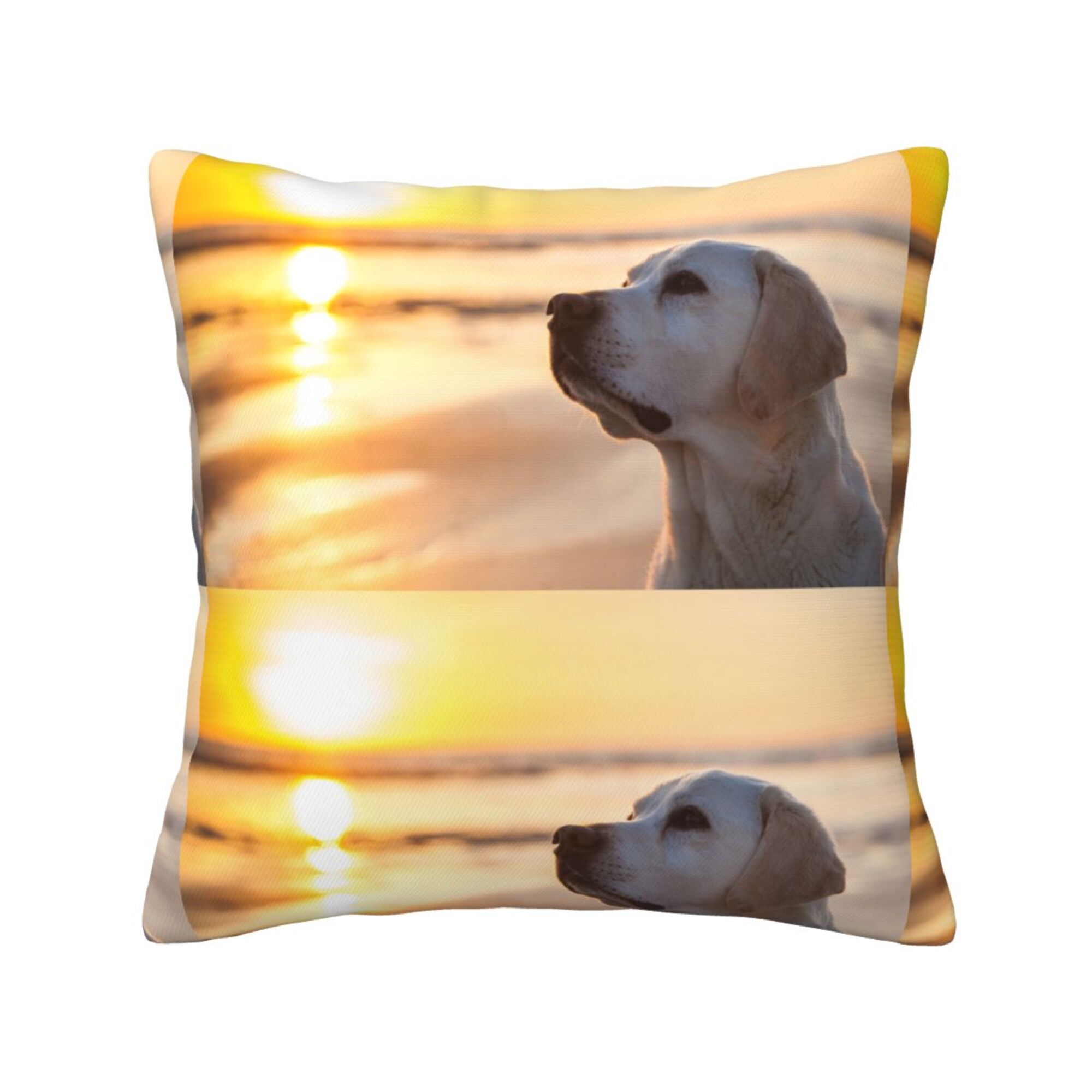 Home Throw Pillow Covers Two Sides Printed sunset-Labrador-Retriever ...