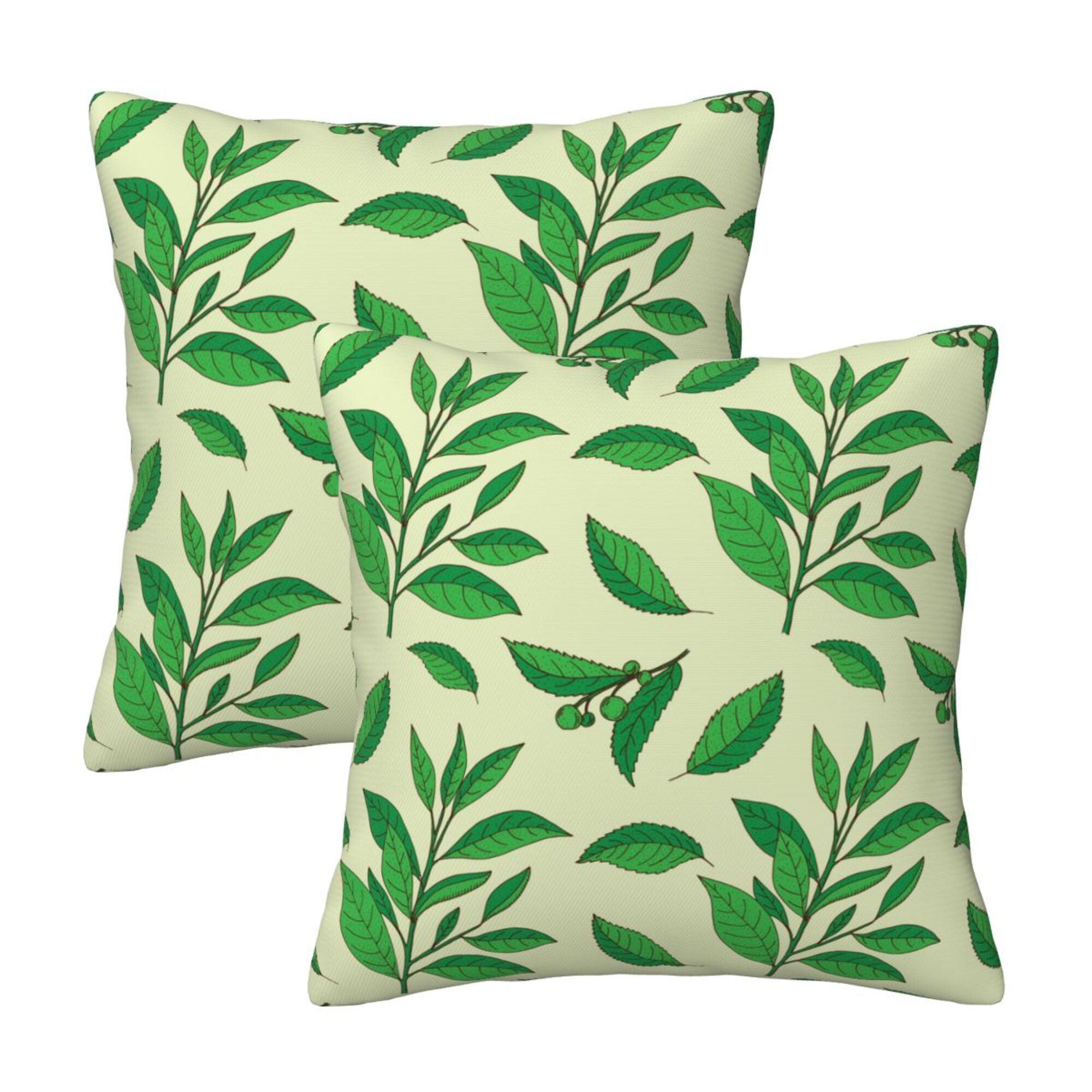 Home Throw Pillow Covers Two Sides Printed tea patt pattern Decor Sofa ...