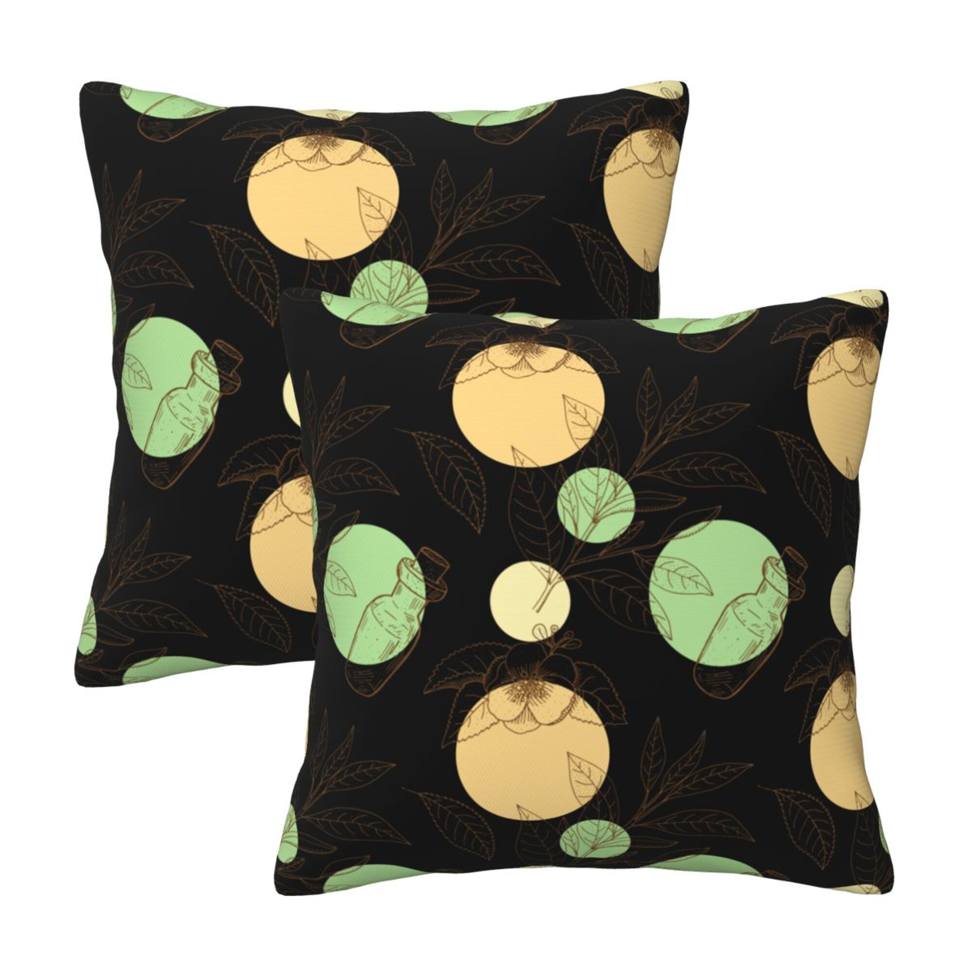 Home Throw Pillow Covers Two Sides Printed tea patt pattern Decor Sofa ...