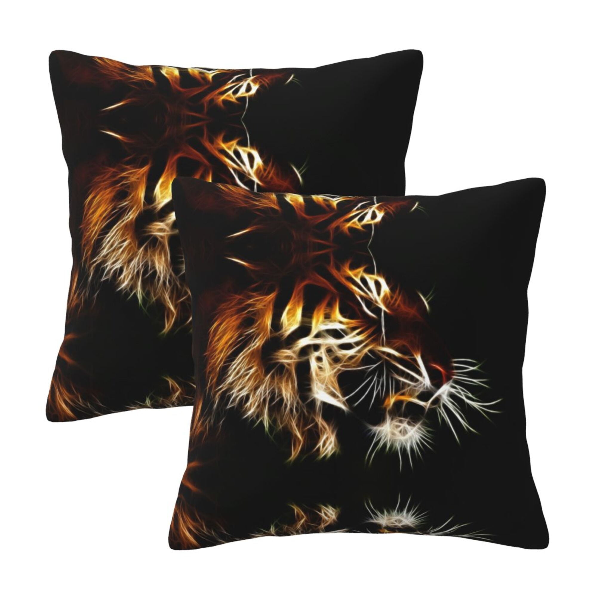 Home Throw Pillow Covers Two Sides Printed translucent-tiger- Decor ...
