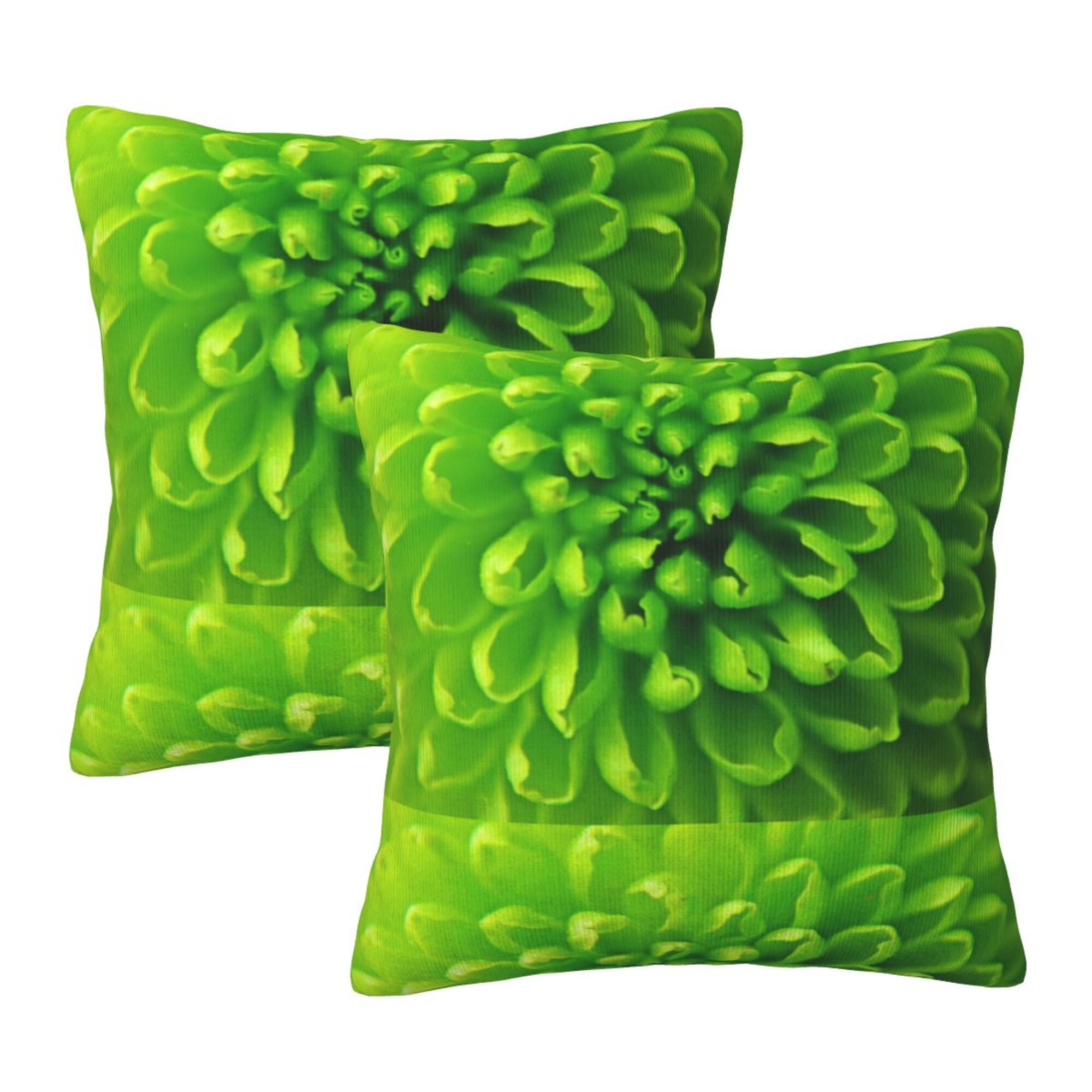 Home Throw Pillow Covers green plant wallpaper Square Thick Throw ...