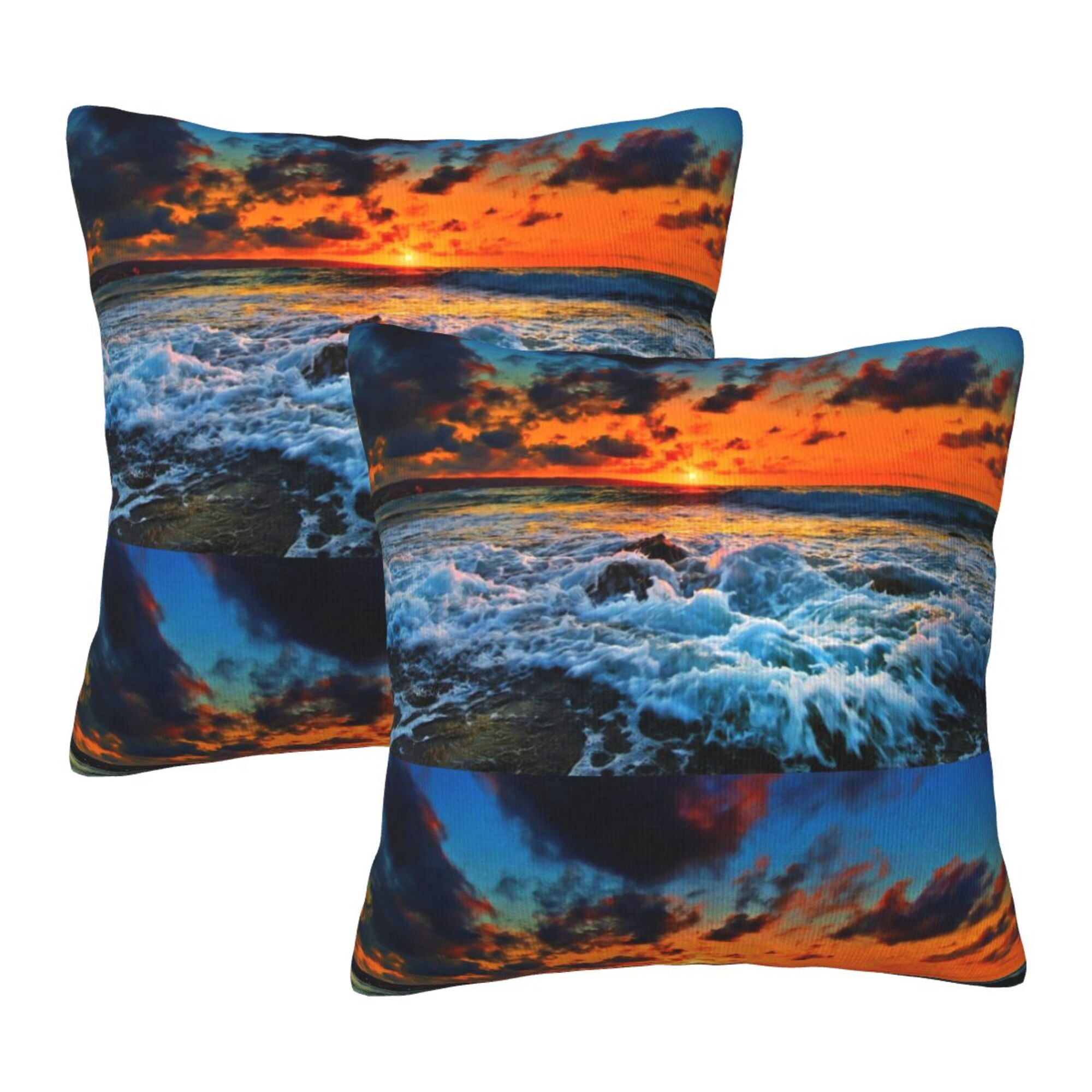 Home Throw Pillow Covers light waves Wallpaper Square Thick Throw ...
