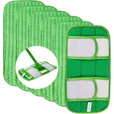 Home Times 4-Pack Reusable Microfiber Mop Pads for Swiffer Sweeper ...
