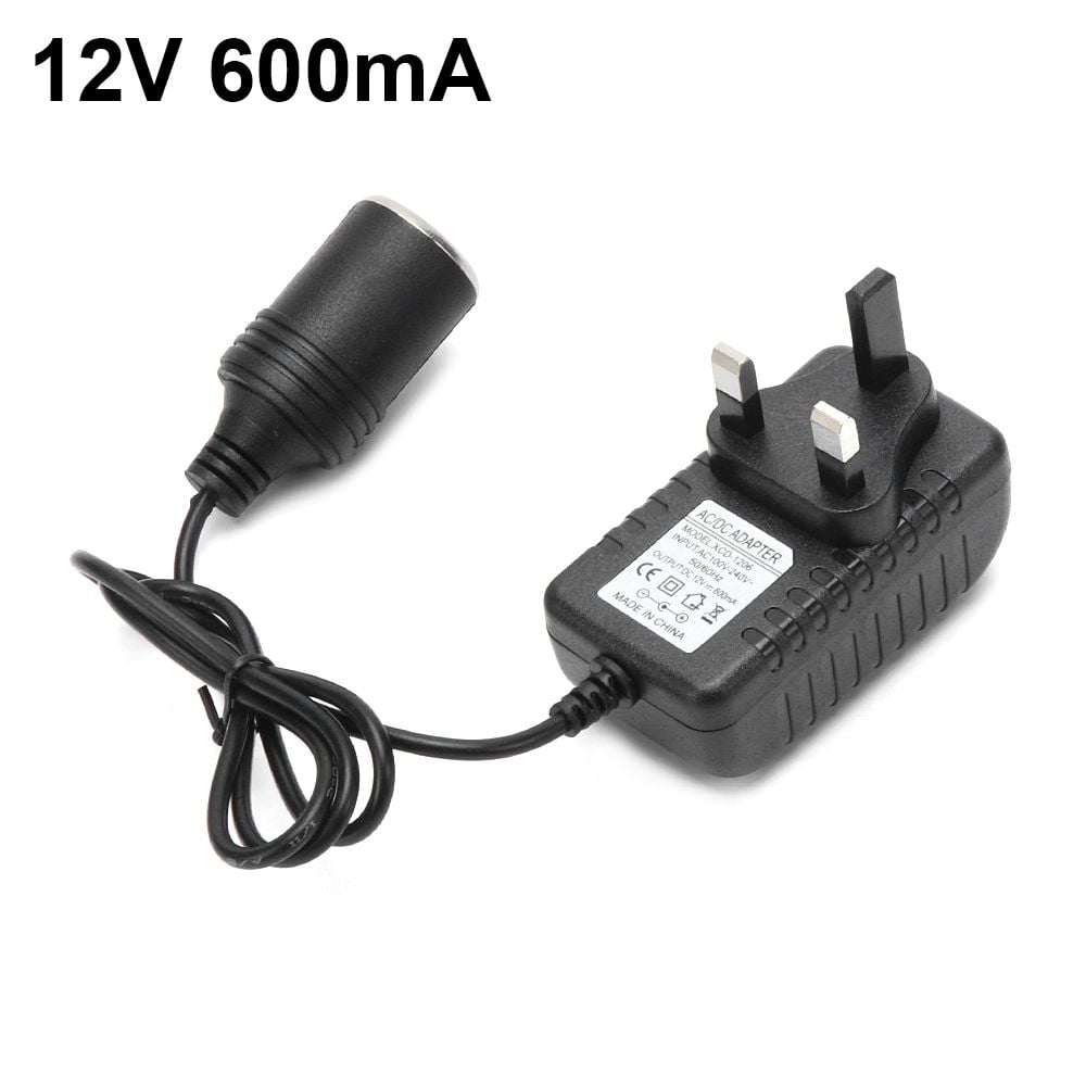 Home To 12V AC/DC Socket Outlet Car Charger Power Adapter Converter ...
