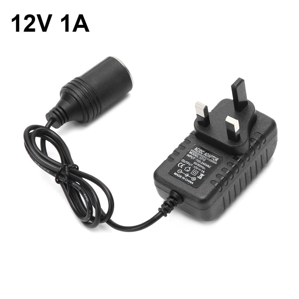 Home To 12V AC/DC Socket Outlet Car Charger Power Adapter Converter ...