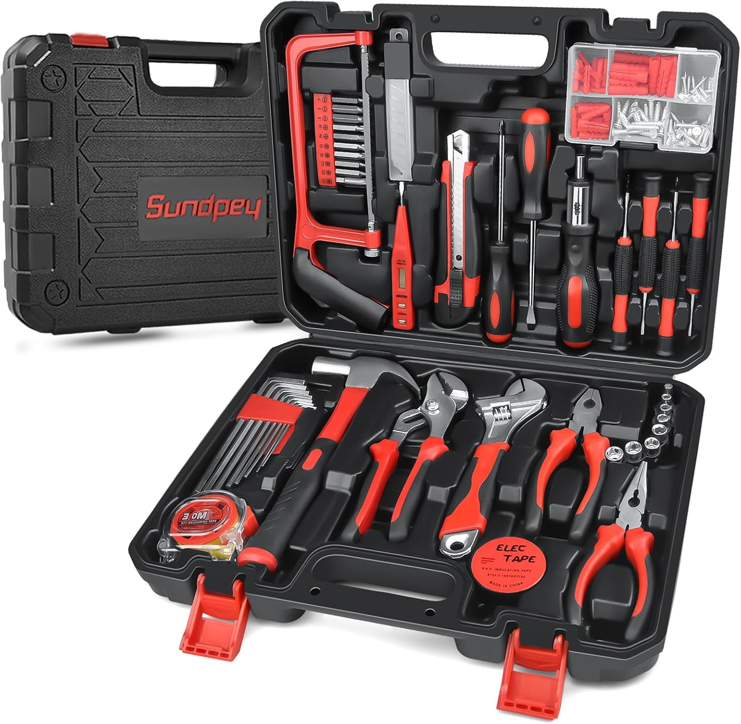 Home Tool Kit 148-Pcs - Household Basic portable Hand Repair Tool Set ...