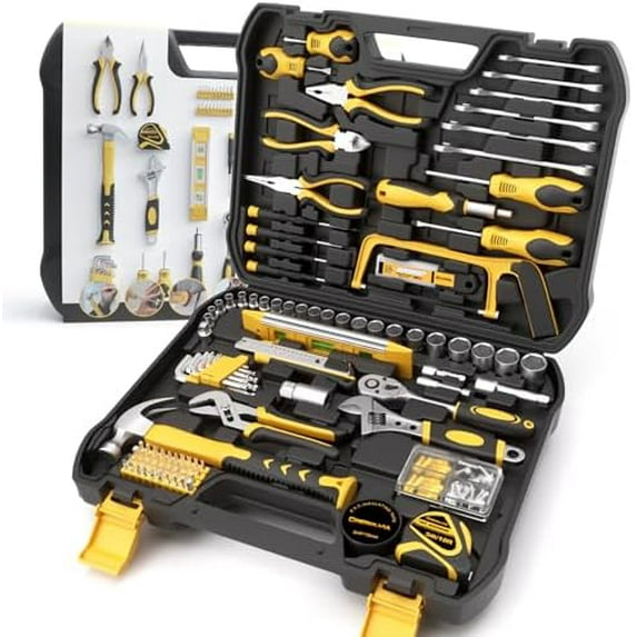 Home Tool Kit 199 Piece Basic Household Auto Repair Tool Set Car Toolbox General Hand Tool Kit ...