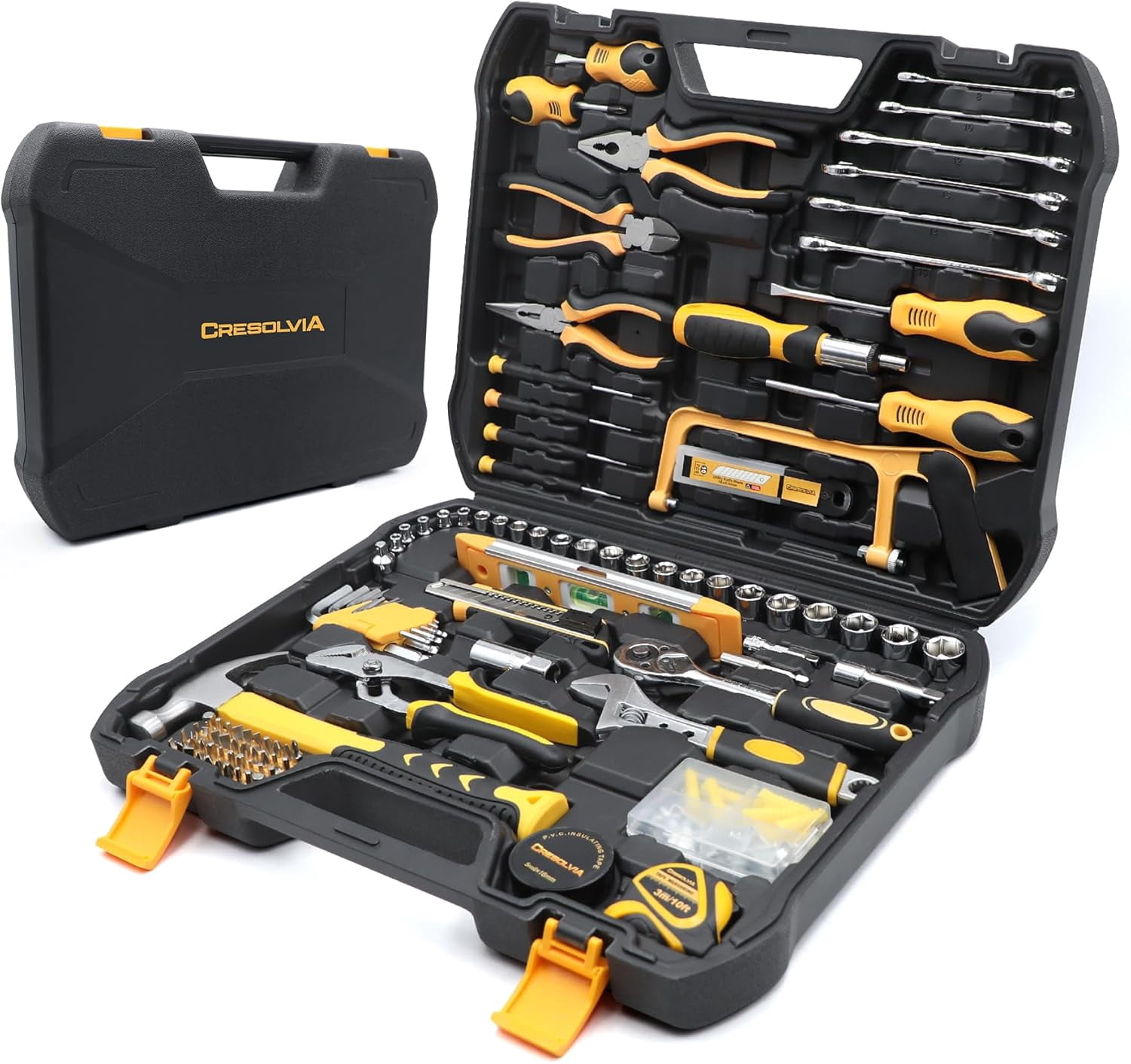 Home Tool Kit 199 Piece Basic Household Auto Repair Tool Set Car ...