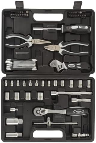 Home Tool Kit/Mechanics Tool Set, 66-Piece, Adjustable Wrench, Multi ...