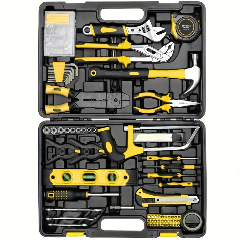Home Tool Set, 218pcs Home Tool Kit, Basic Tool Kit Repair Tools Set for House with Plastic ...