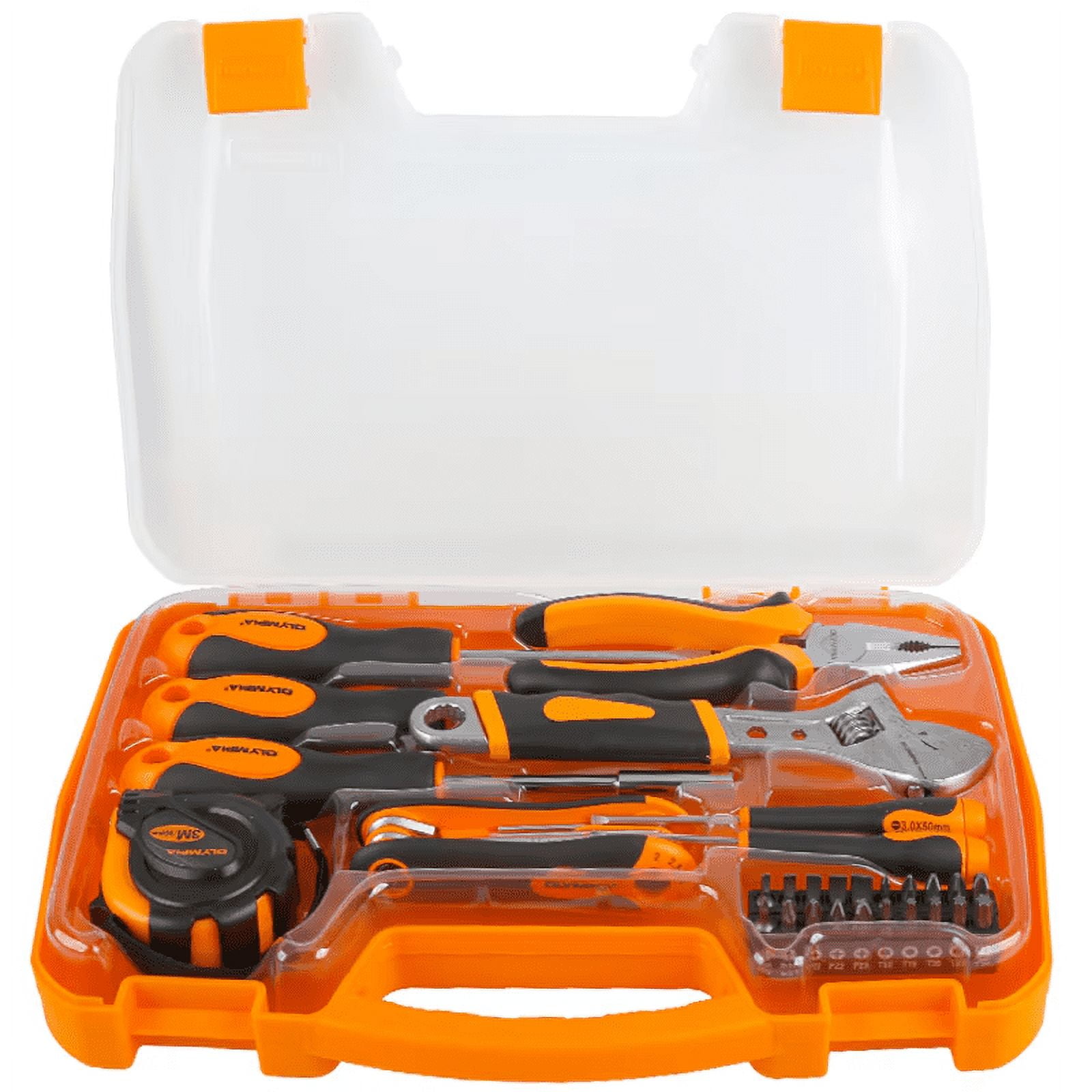 Home Tool Set 34-piece Basic Mechanic Tool Set With Tool Box, Ideal For ...