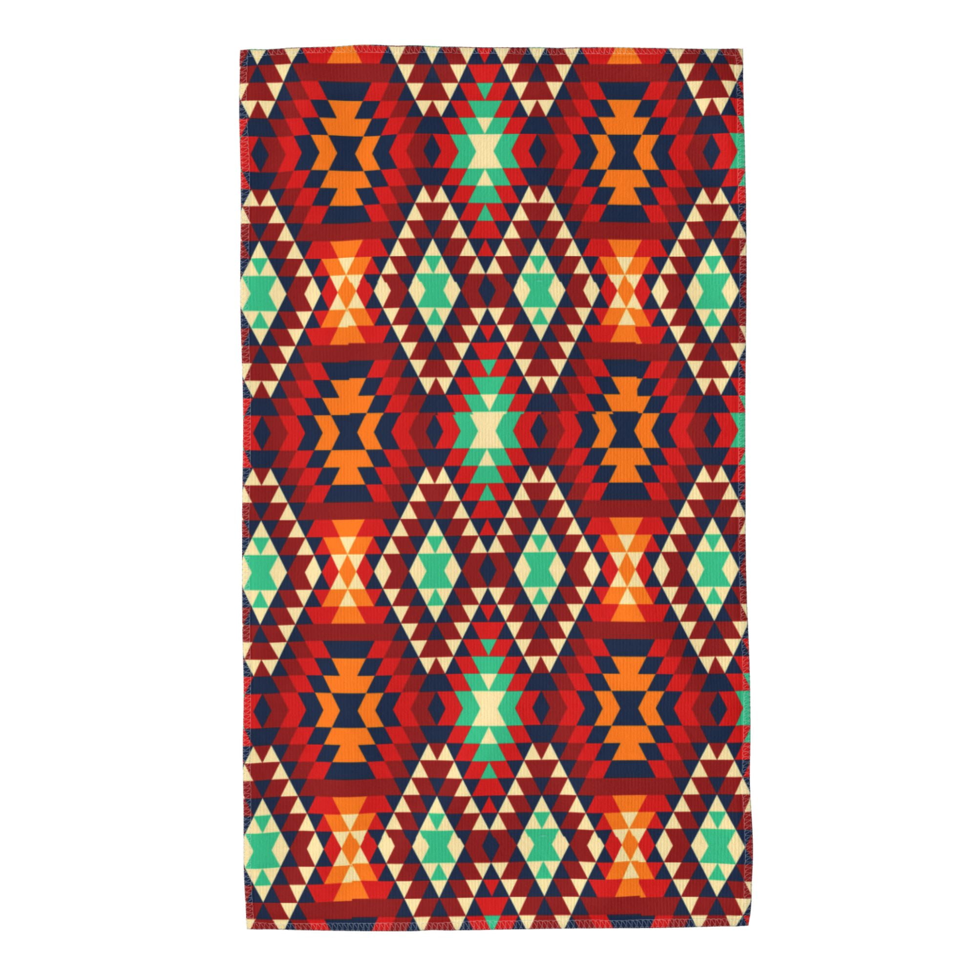 Home Towels Geometric-Ethnic-Seamless-Pattern-Vector-Background ...