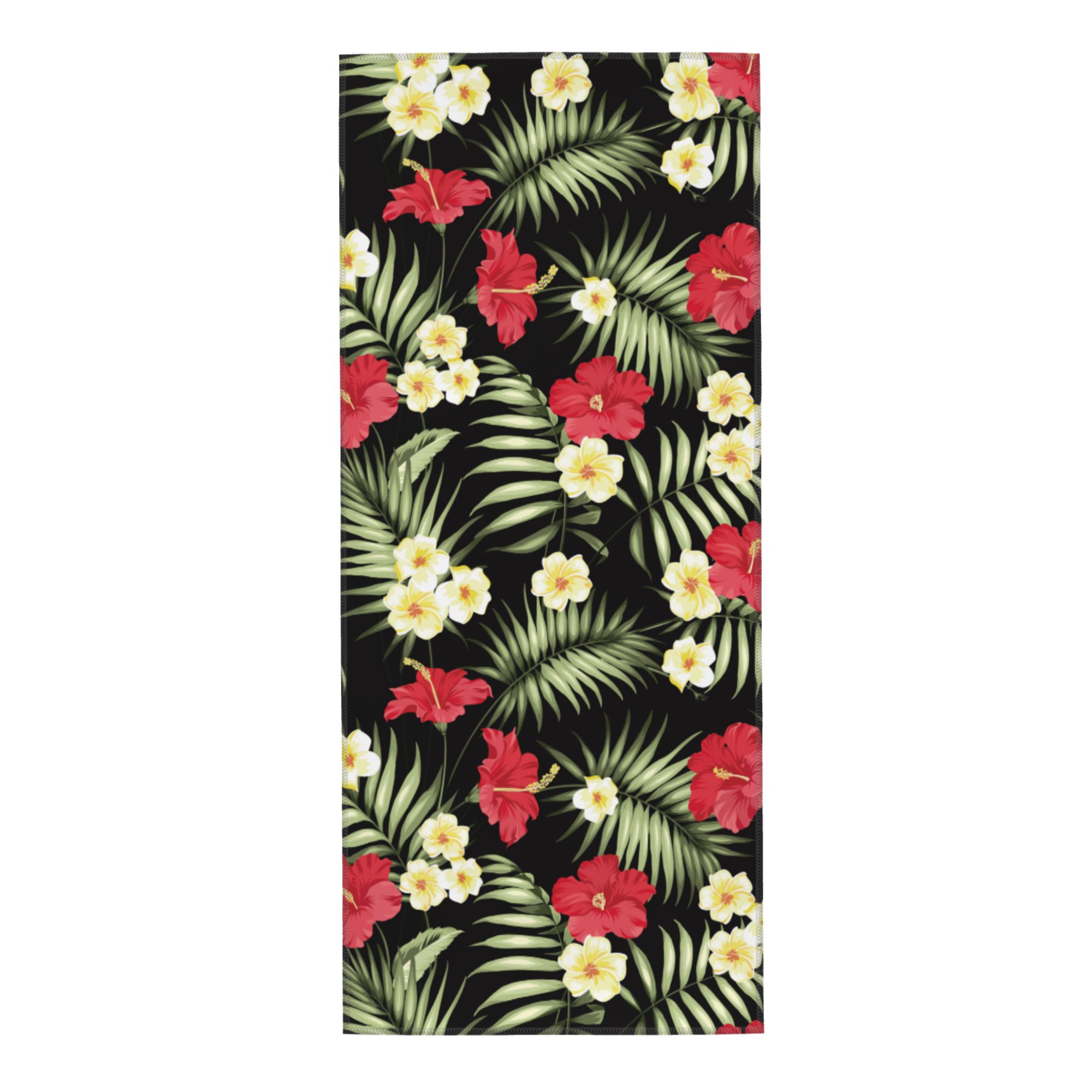 Home Towels Tropical Plumeria And Green Palm Leaves Absorbent Hanging ...