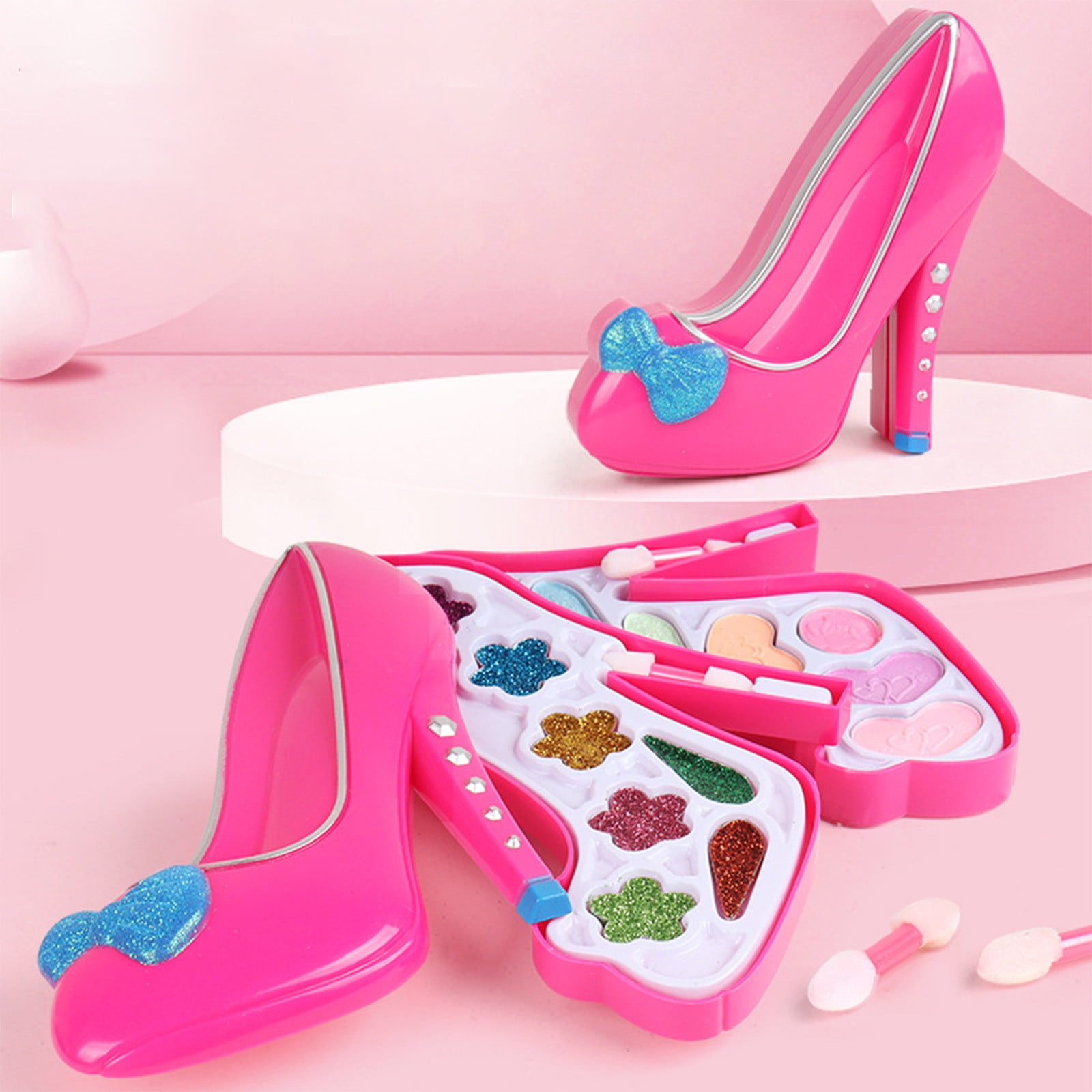 Home Toys Princess Makeup Box Smooth Surface Makeup Case Set Kids Suit ...