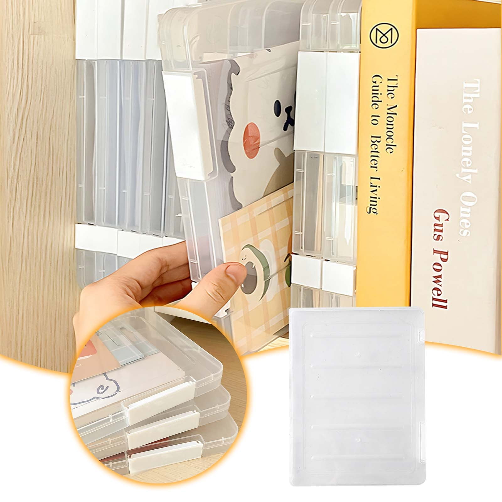 Home Transparent A4 File Storage Box Ideal Organizer For Home And ...