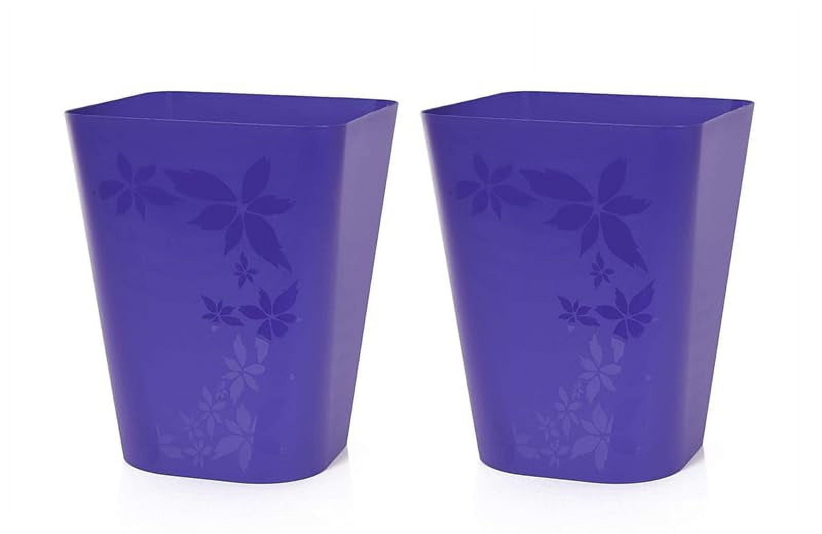 Home Trash Bins (Purple, 12 Liter (3 Gallon) - 2 Pack) - Walmart.com