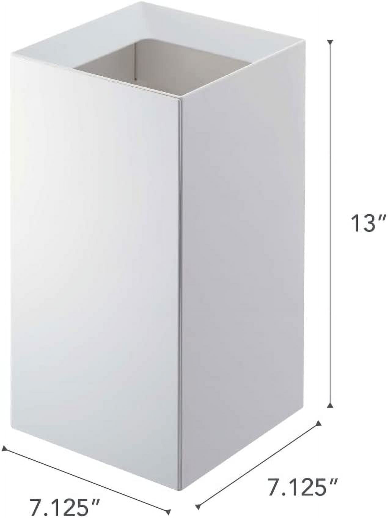 Home Trash Can - Modern Open Top Garbage Waste Bin Basket with Handle ...