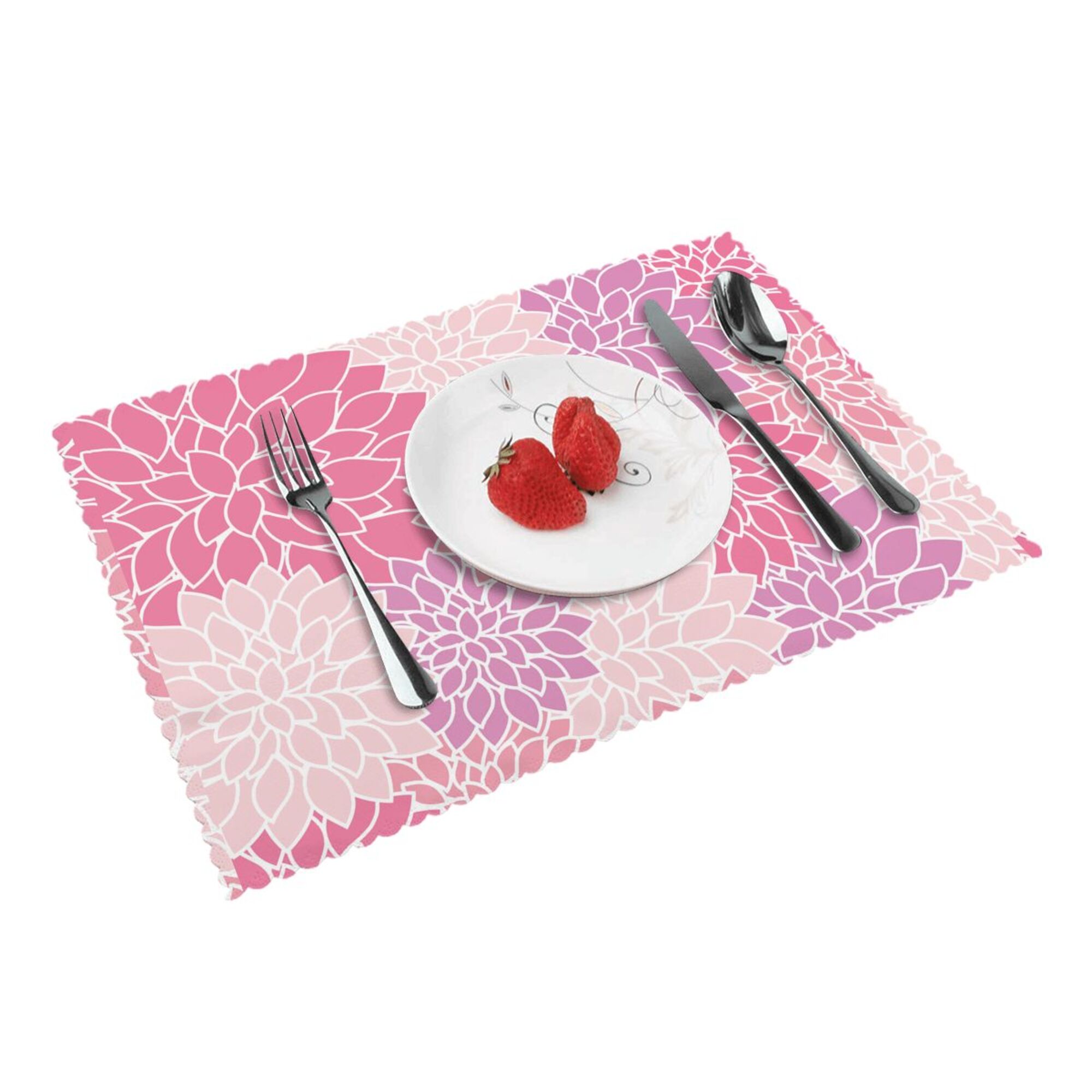 Home Vintage Floral Wallpaper Background Placemats Set Of 4 Washable ...