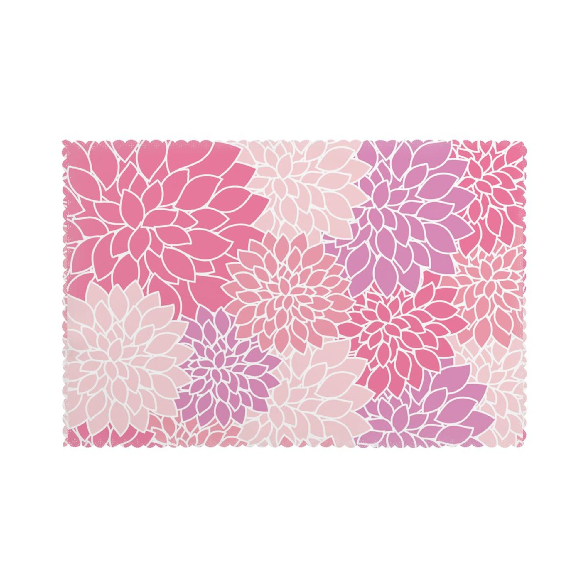 Home Vintage Floral Wallpaper Background Placemats Set Of 6 Washable ...