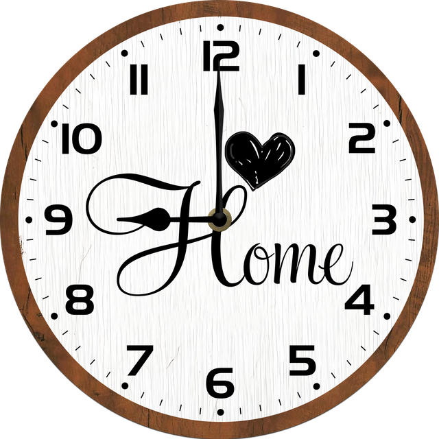 Home Wall Clocks Battery Operated 10 Inches - Wood Wall Clock for ...