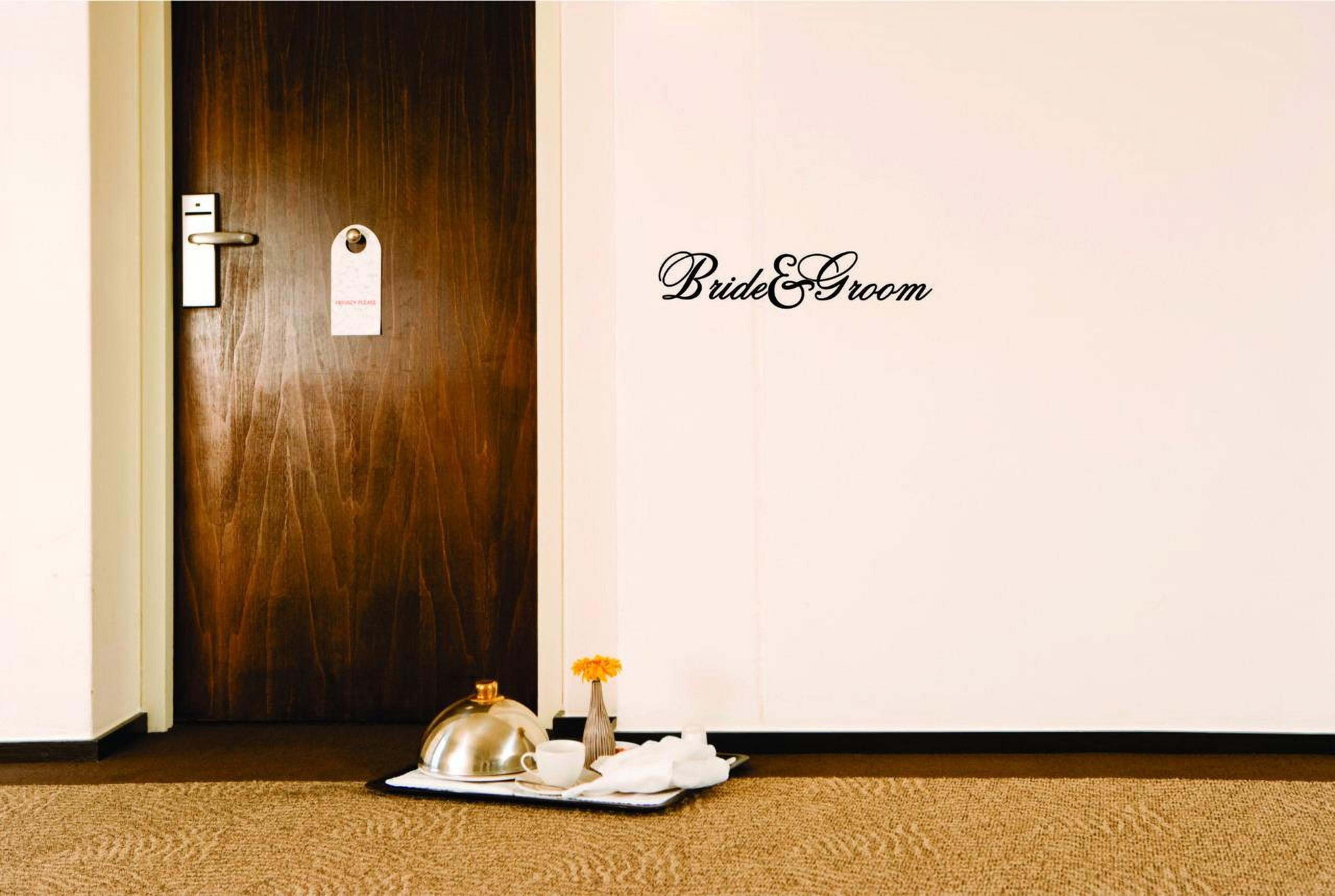 Home Wall Decals Bride Groom Wedding Bedroom Stickers DIY Removable ...