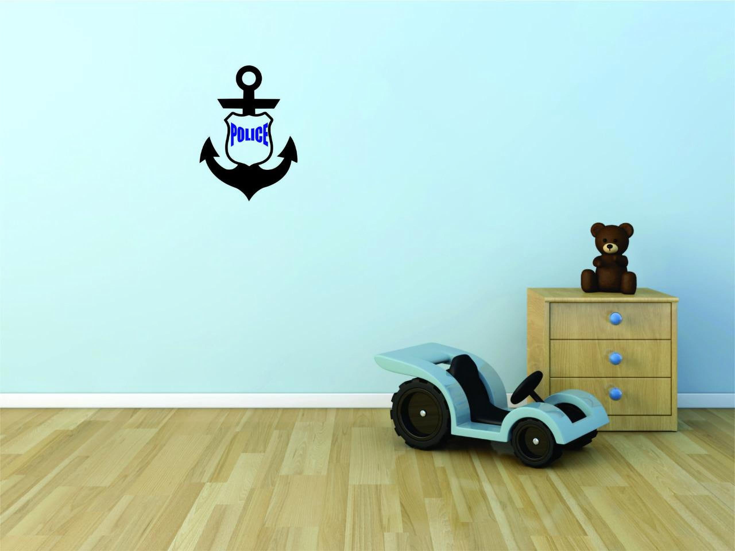 Home Wall Decals Police Law Enforcet Cop Squad Bedroom Stickers DIY ...
