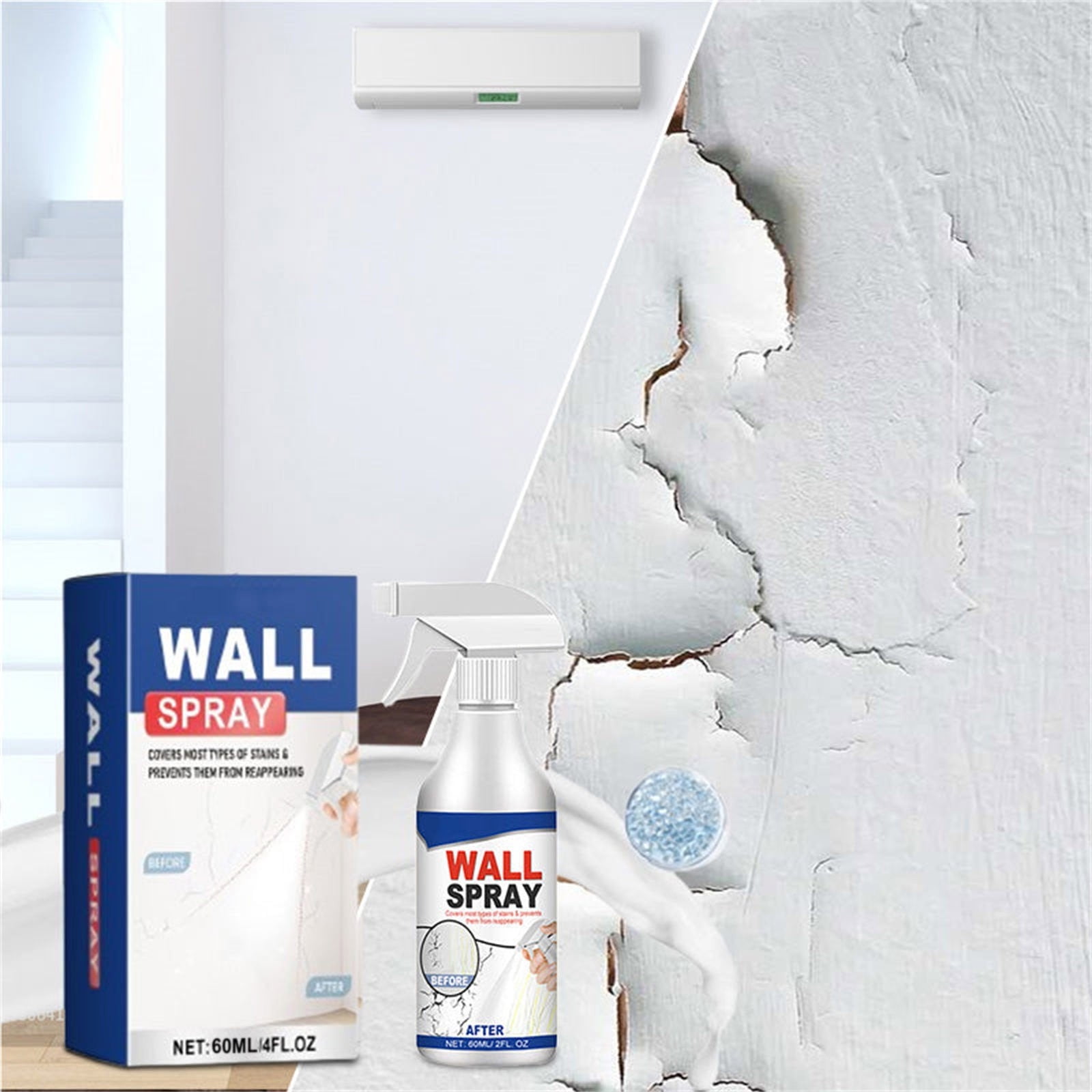 Home Wall Direct Spray Paint, 60ml, Easy to Use for Touch-Ups and Small ...