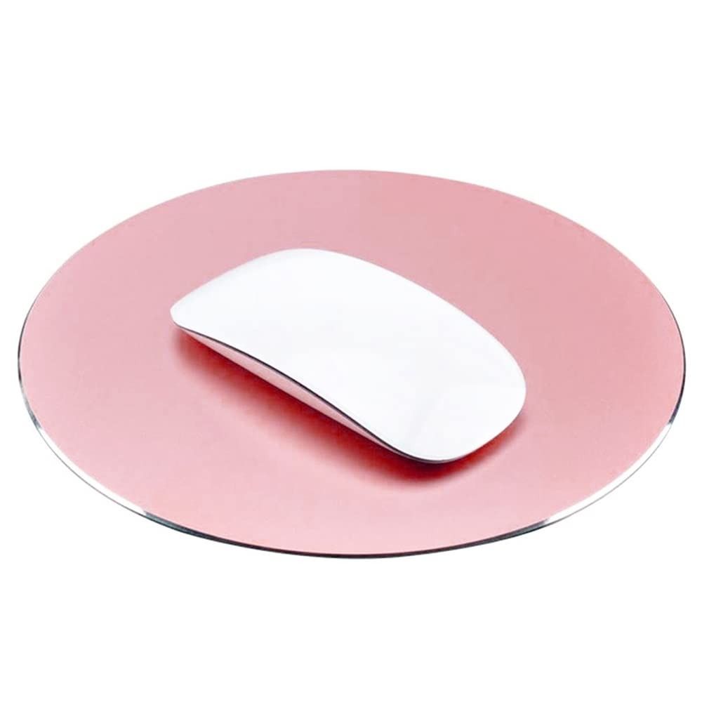 Home Water-proof Metal Hard Mouse Mat Round Desk Pad Computer Keyboard ...