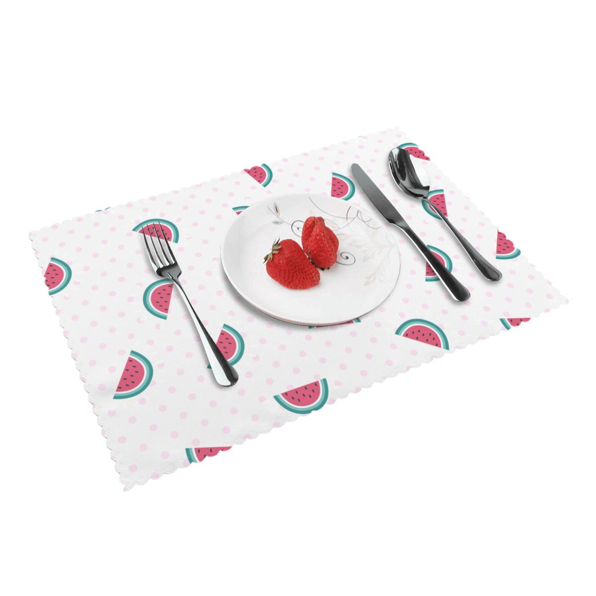 Home Watermelon Placemats Set Of 4 Washable Wipeable Place Mats Place ...