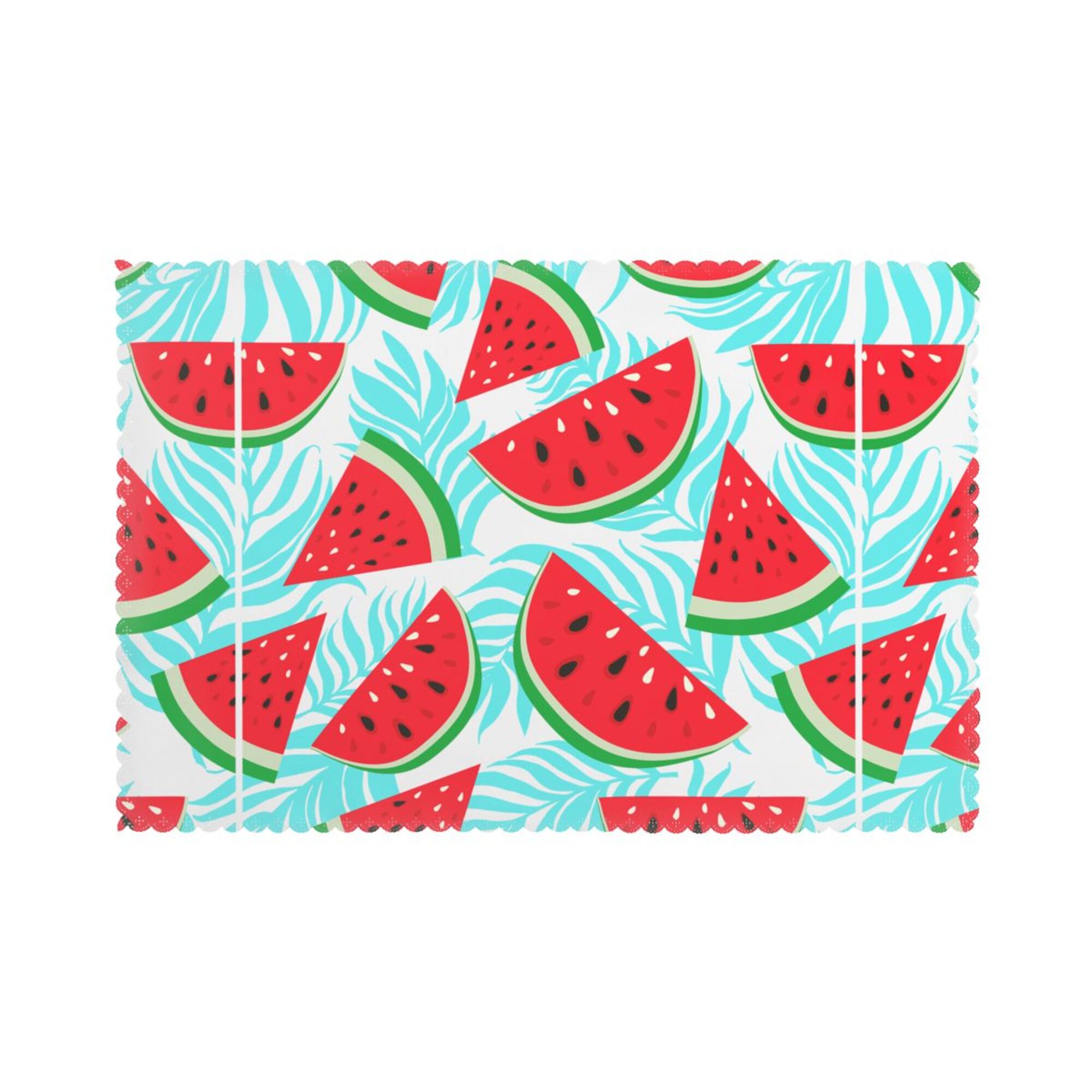 Home Watermelon Placemats Set Of 6 Washable Wipeable Place Mats Place ...
