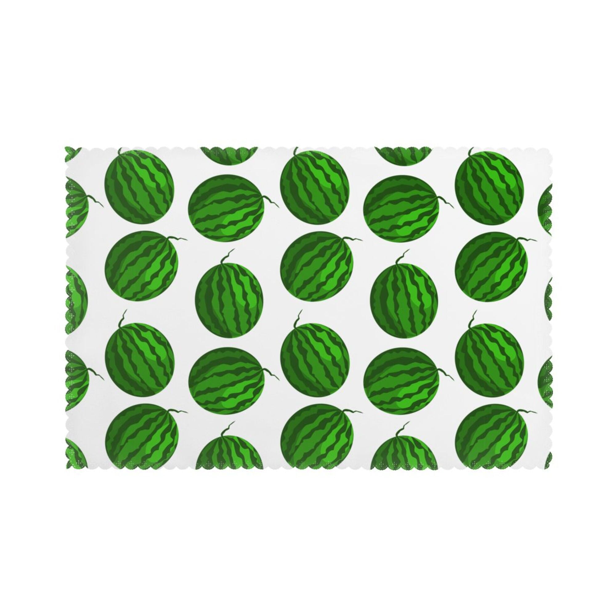 Home Watermelon Placemats Set Of 6 Washable Wipeable Place Mats Place ...