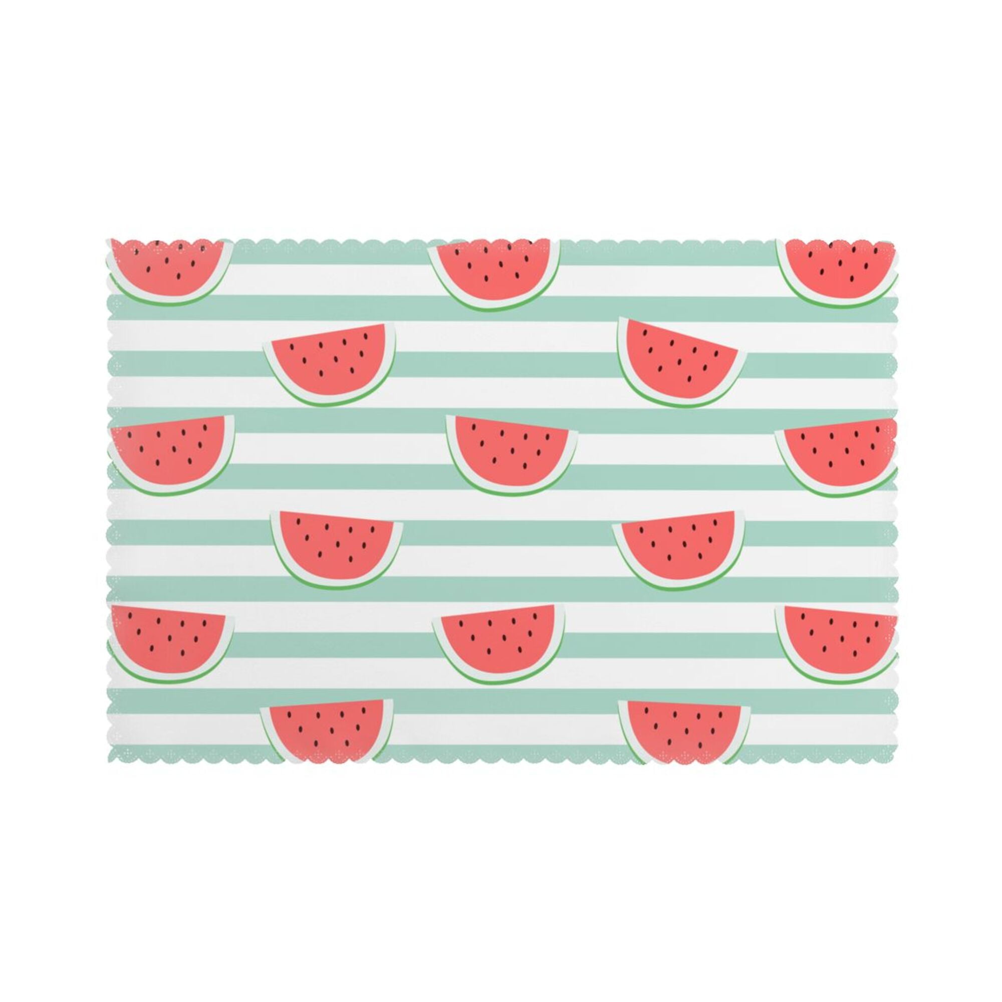 Home Watermelon Placemats Set Of 6 Washable Wipeable Place Mats Place ...