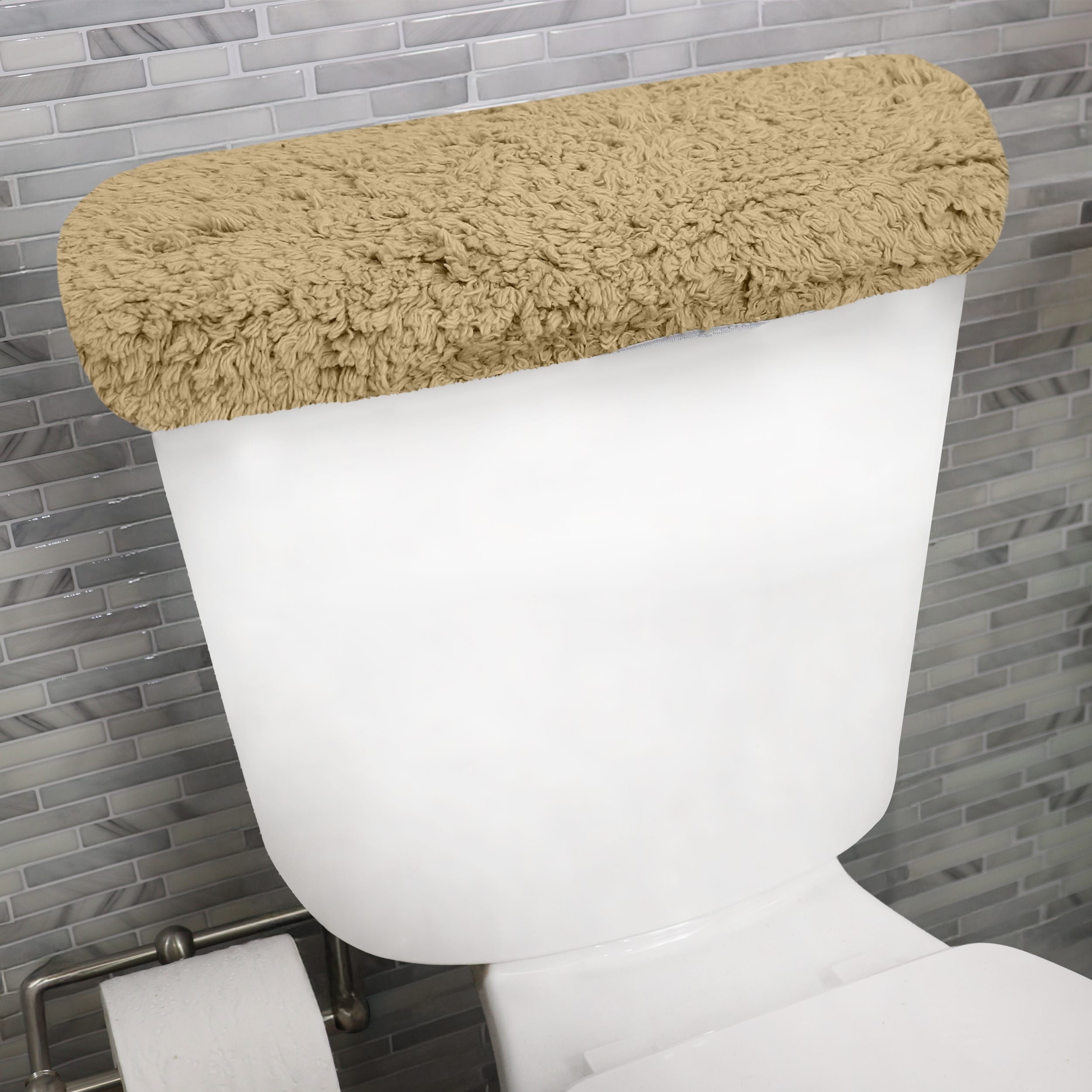 Home Weavers Allure Collection Cotton Toilet Tank Lid Cover for ...