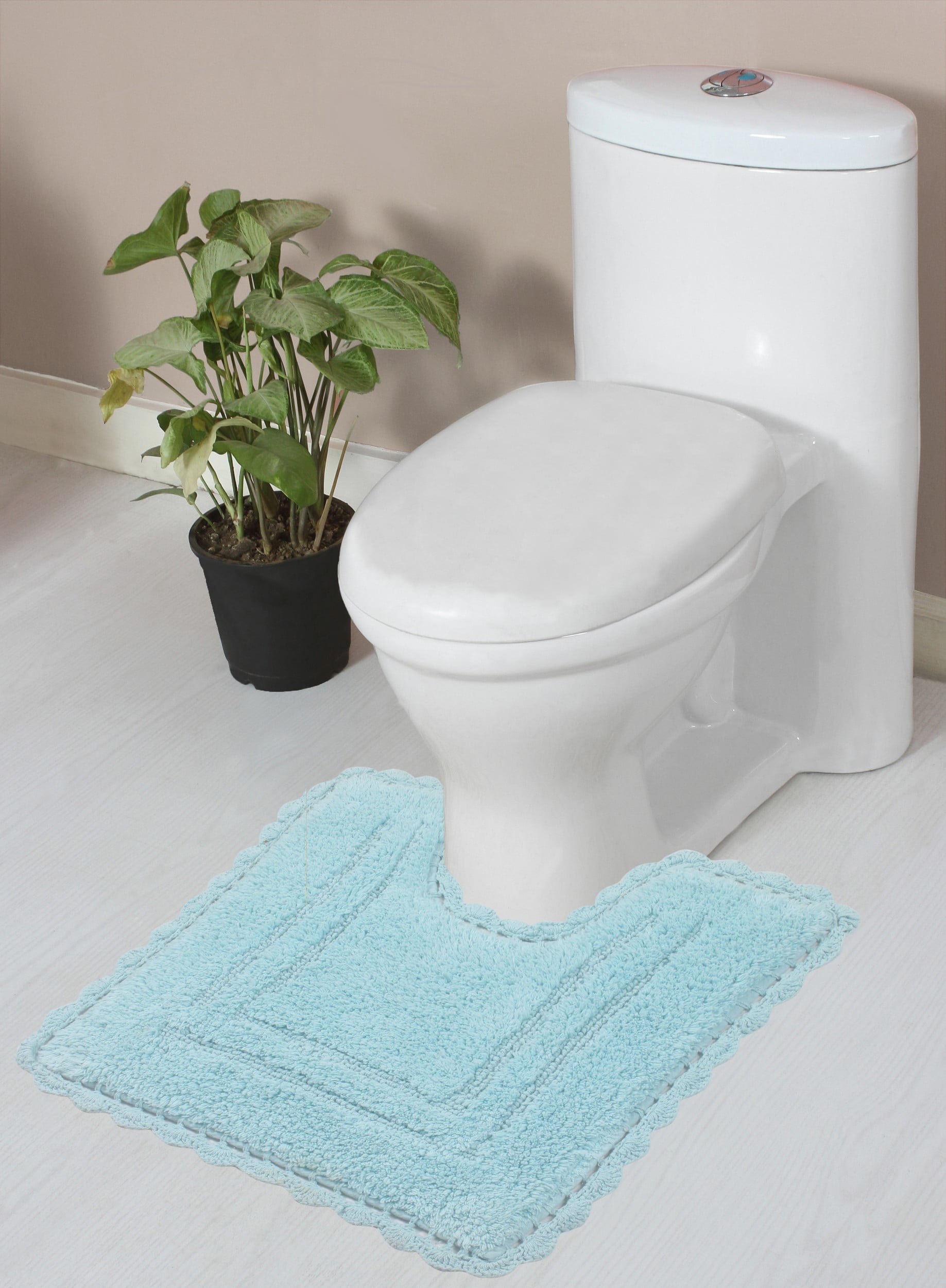 Home Weavers Casual Elegance Bath Mat 100% Cotton Bathroom Rugs Set ...