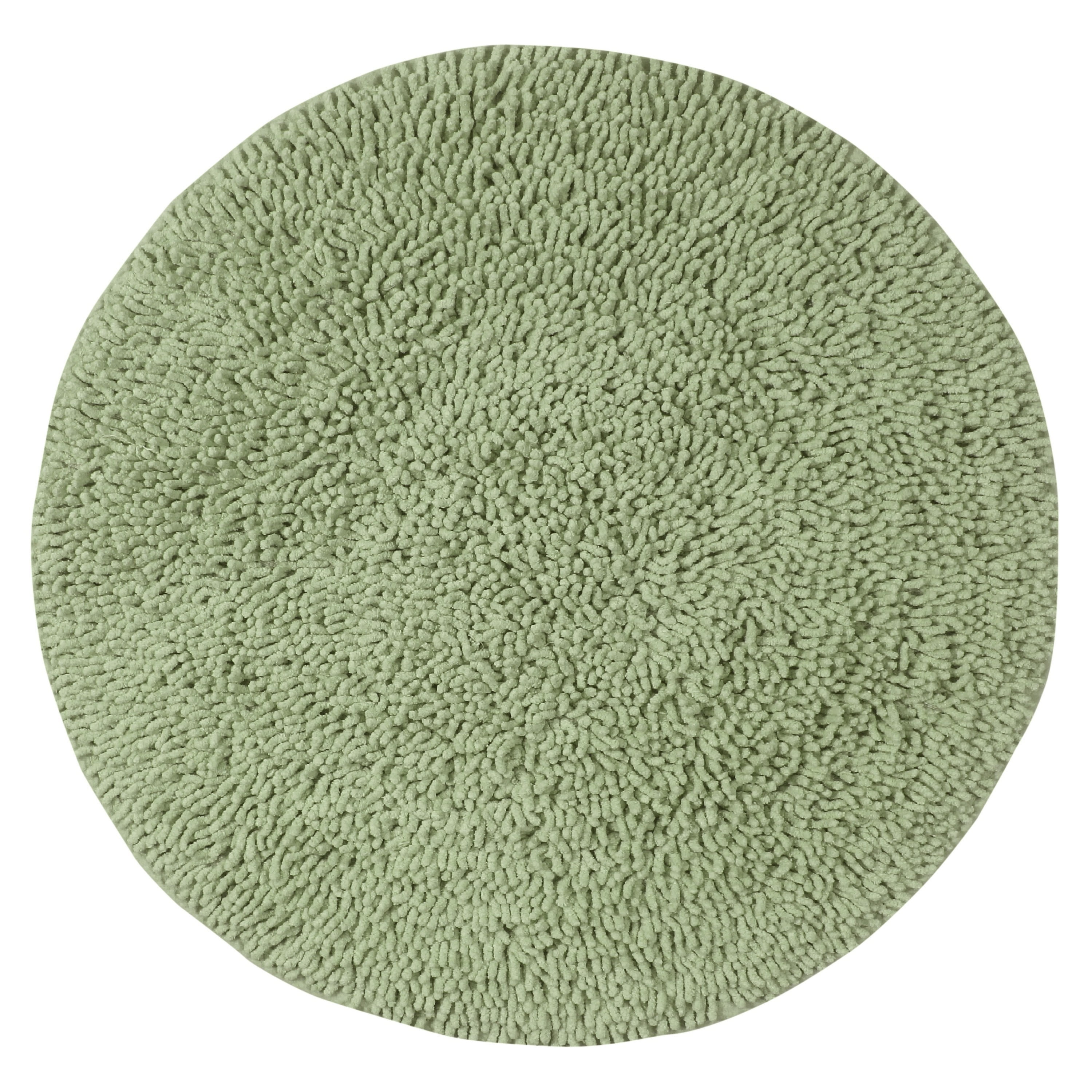 Home Weavers Fantasia Collection Cotton Tufted Round Bathroom Rug, Soft ...