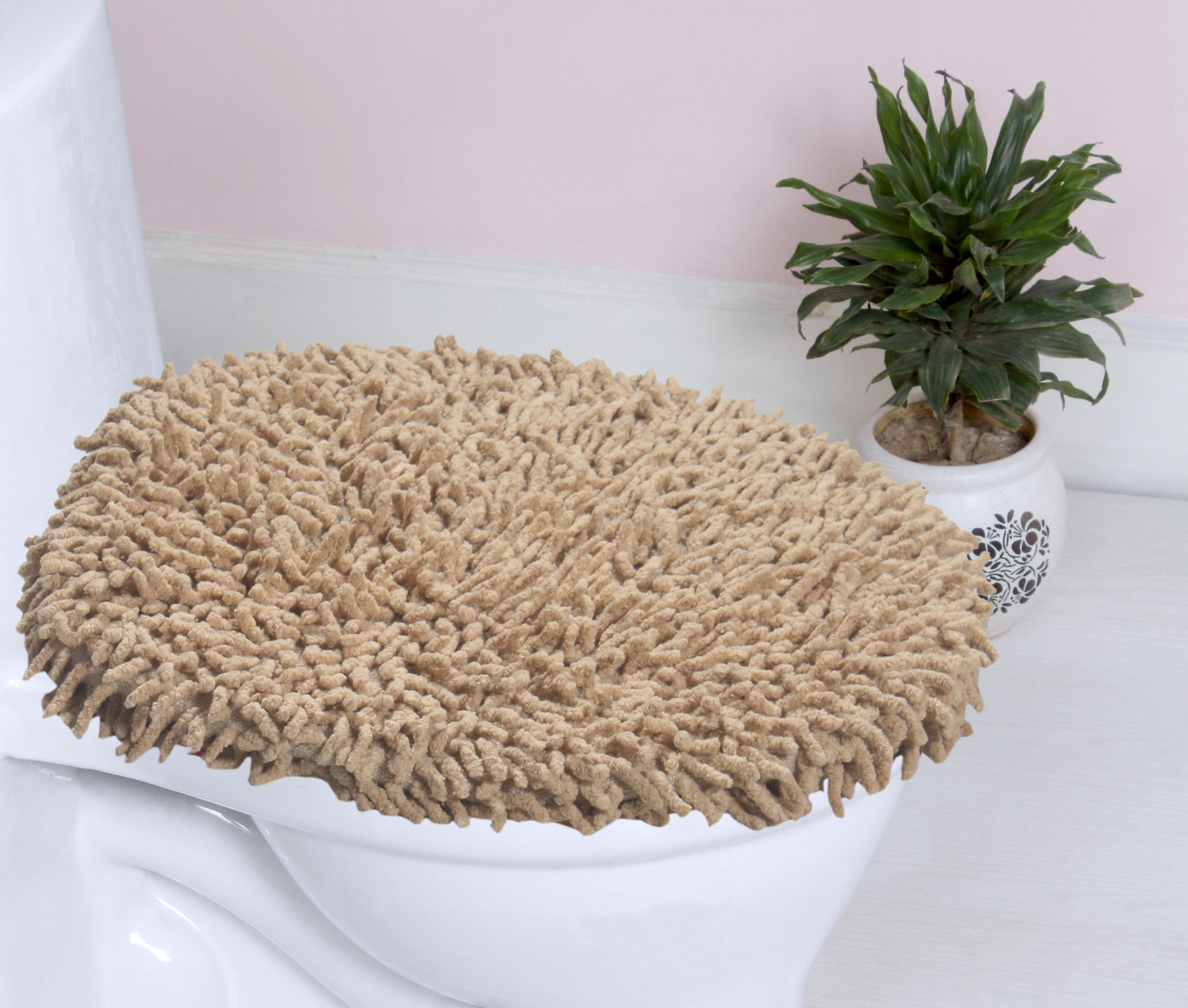 Home Weavers Fantasia Collection Toilet Lid Seat Cover, Elastic Edges ...