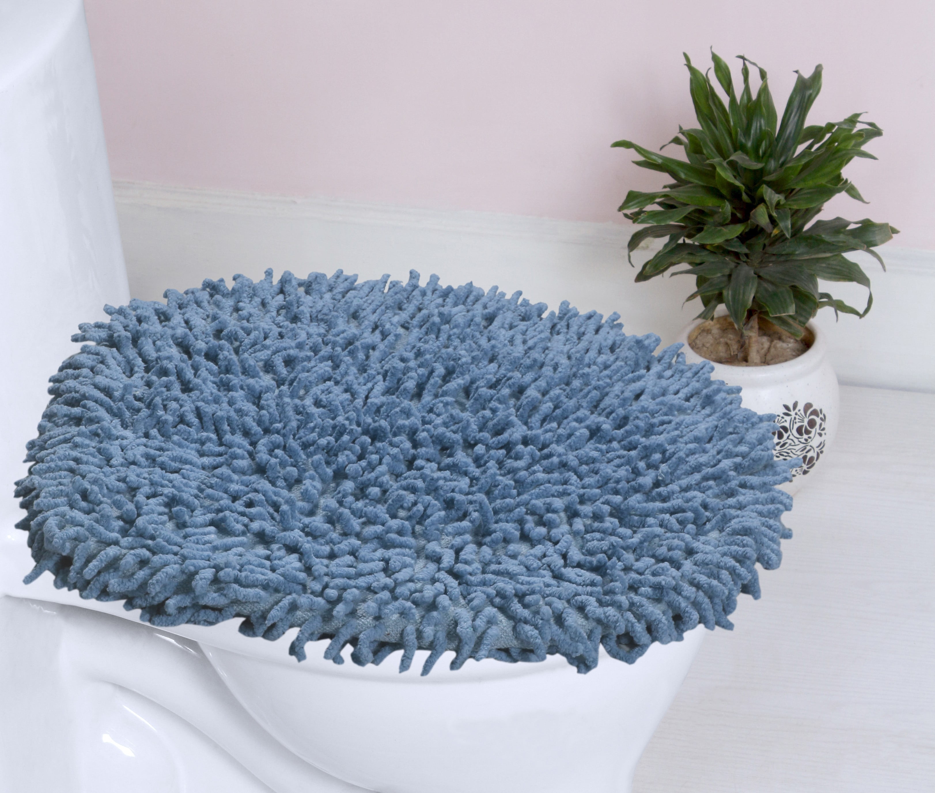 Home Weavers Fantasia Collection Toilet Lid Seat Cover, Elastic Edges ...