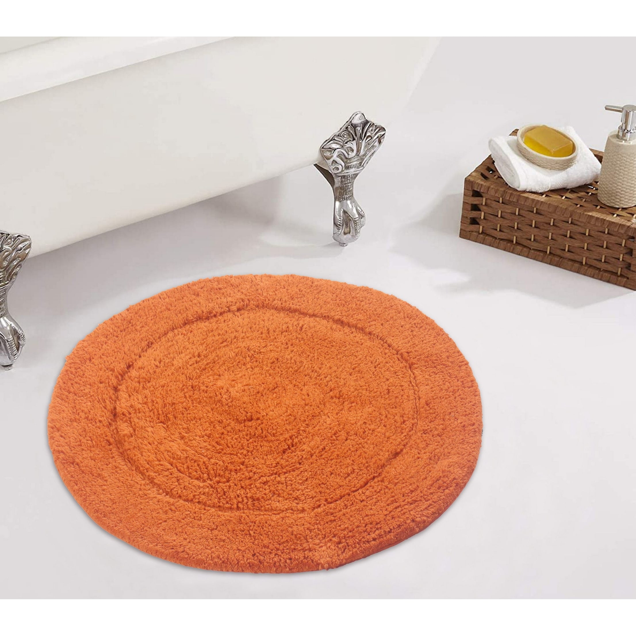 Home Weavers Waterford 100% Cotton Bath Rug, Non-Slip, Machine Washable ...