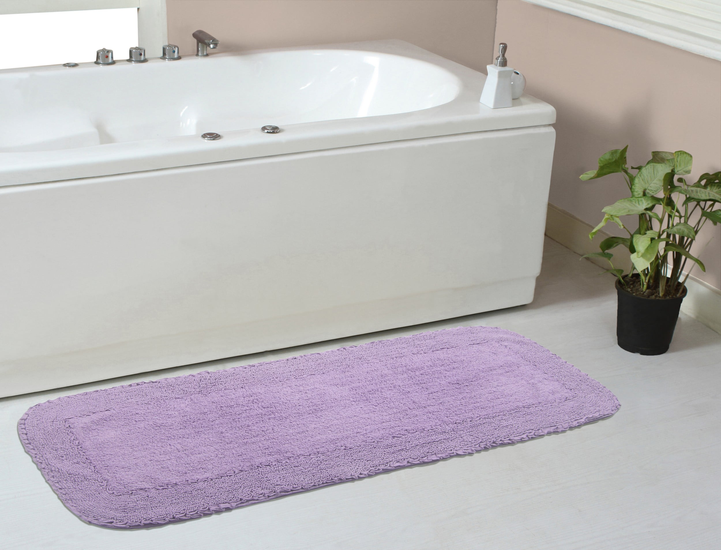 Home Weavers Radiant Collection Bathroom Rug 100% Cotton Bathroom Rugs ...