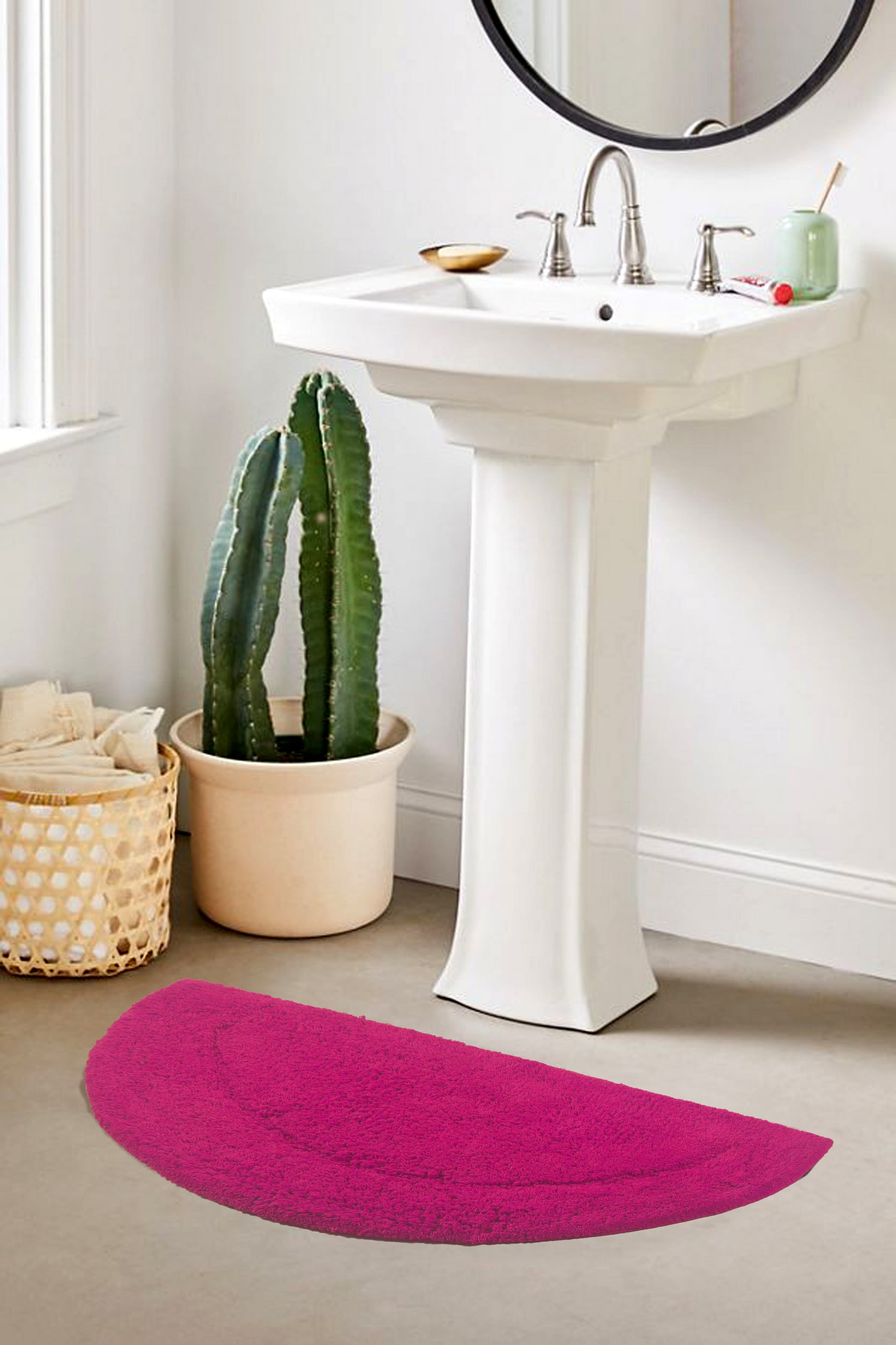 Home Weavers Waterford Bathroom Rug 100% Cotton Tufted U Shape Slice ...