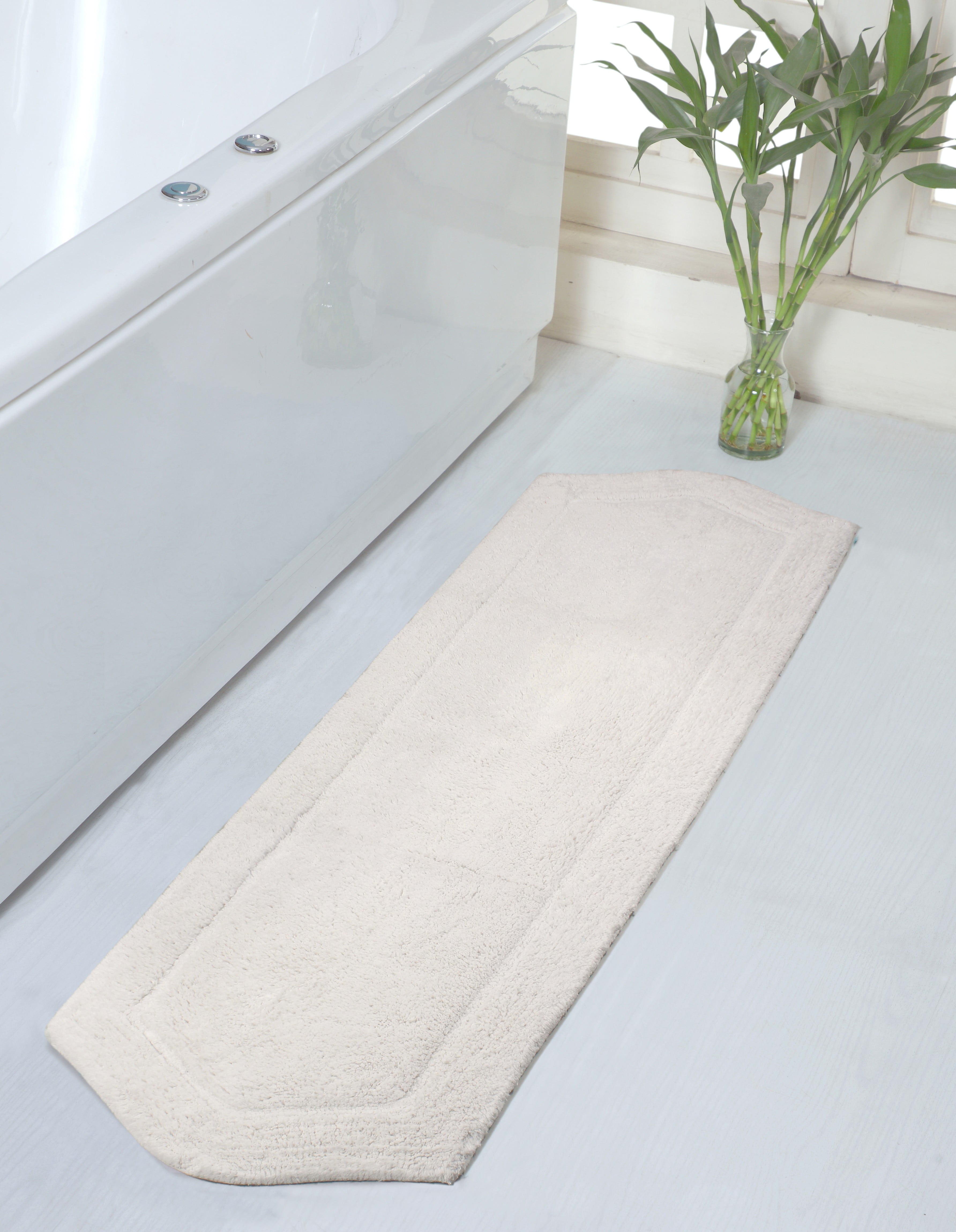 Home Weavers Waterford Collection Bathroom Rug 100% Cotton Tufted Bath ...