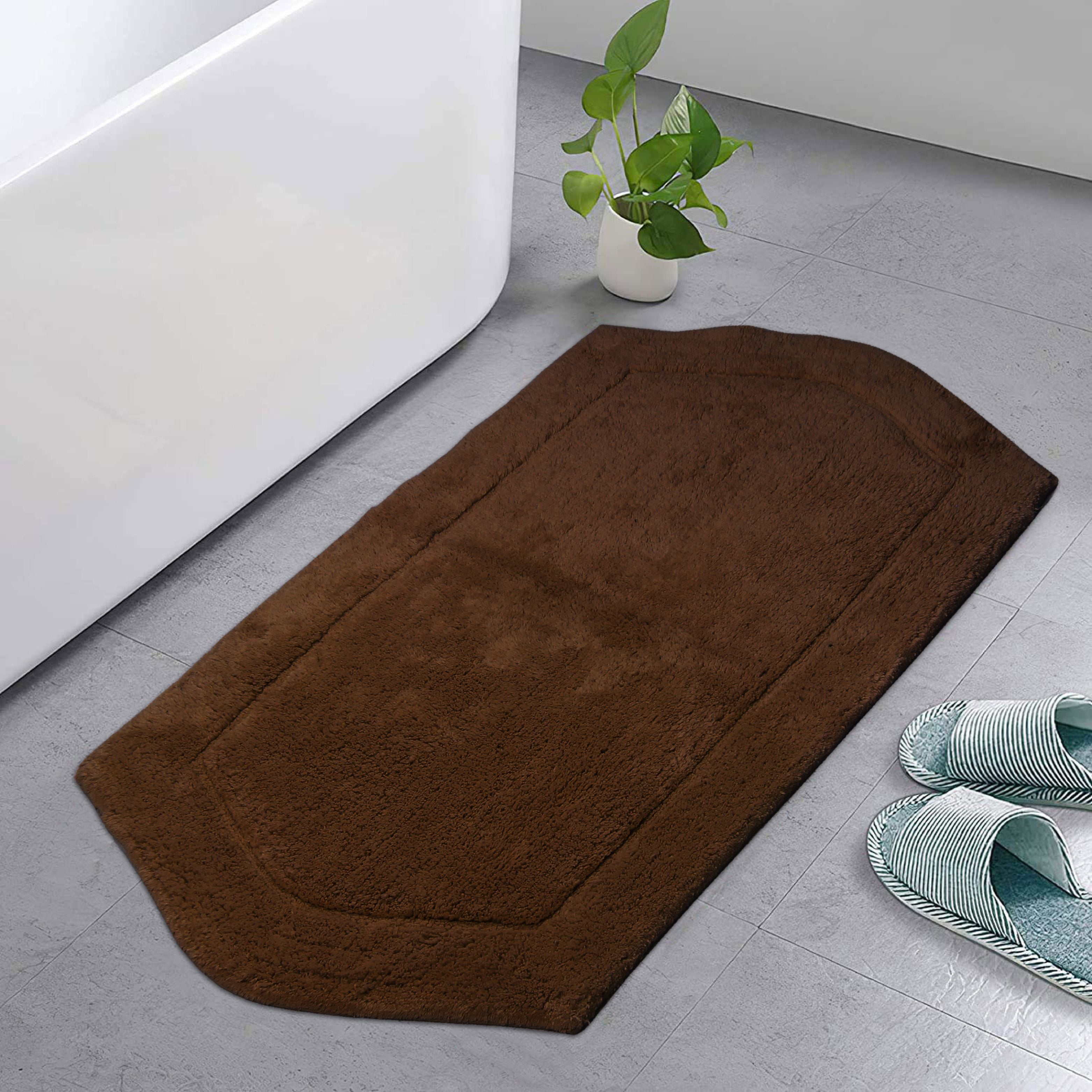 Home Weavers Waterford Collection Bathroom Rug 100% Cotton Tufted Bath ...