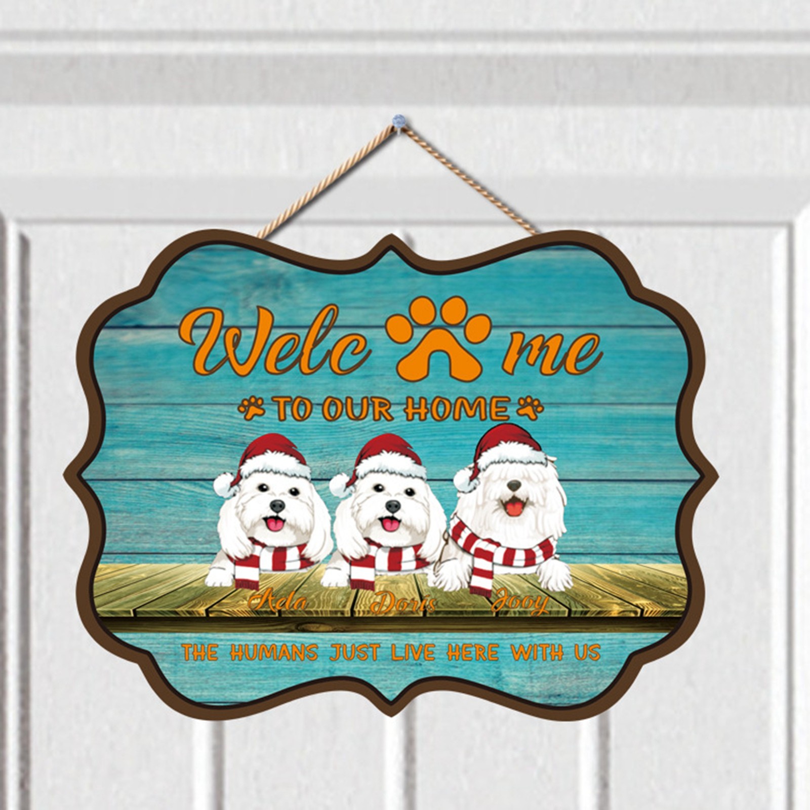 Home Welcome Signs Valentines Day Door Hanger Wall Pictures for Living ...