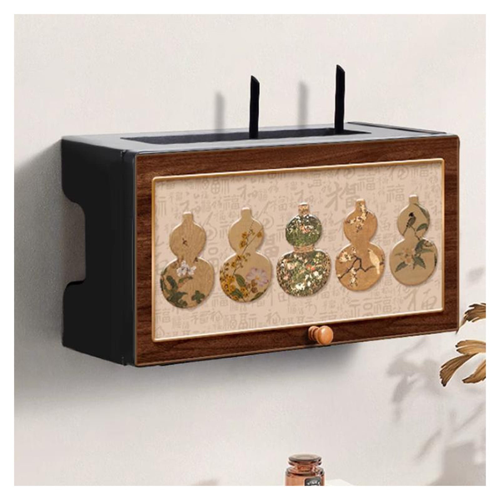 Home WiFi Router Box, Invisible Cable TV Wall Shelf, Floating Shelf ...