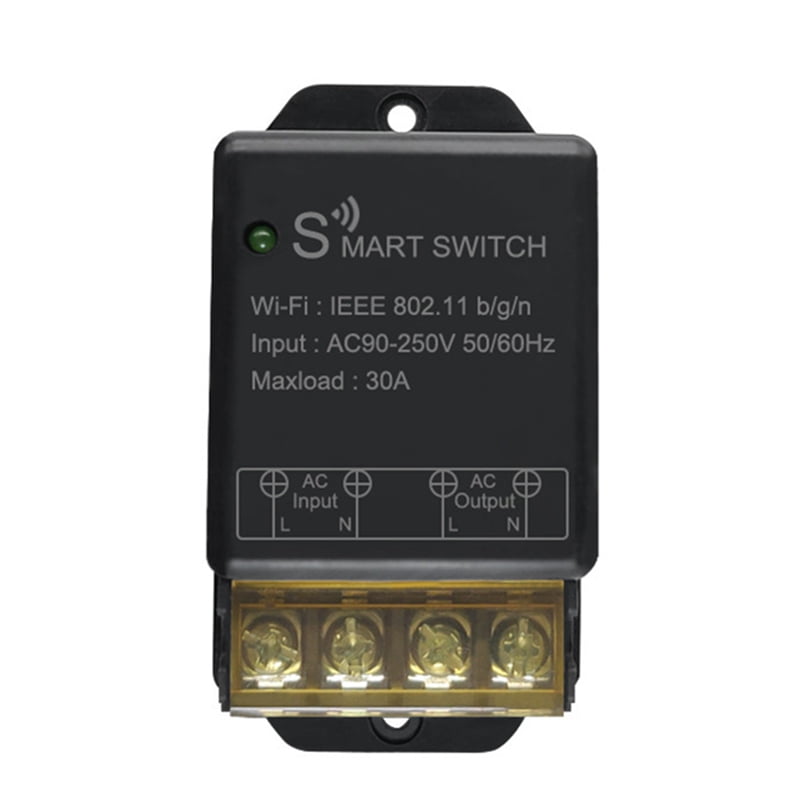 Home WiFi Switch 30A AC90-250V Wireless Remote Control On - Walmart.com